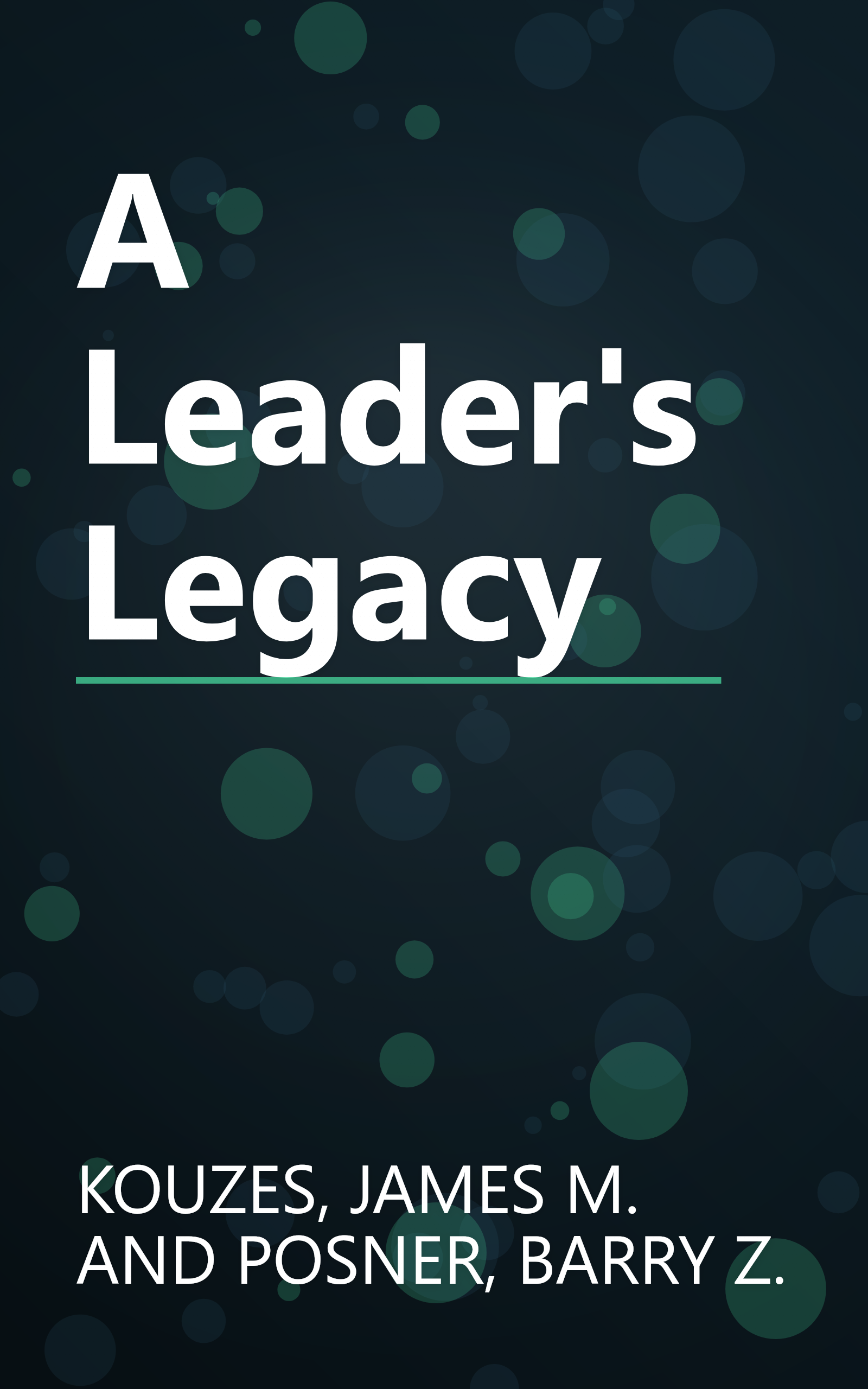 A Leader's Legacy book cover
