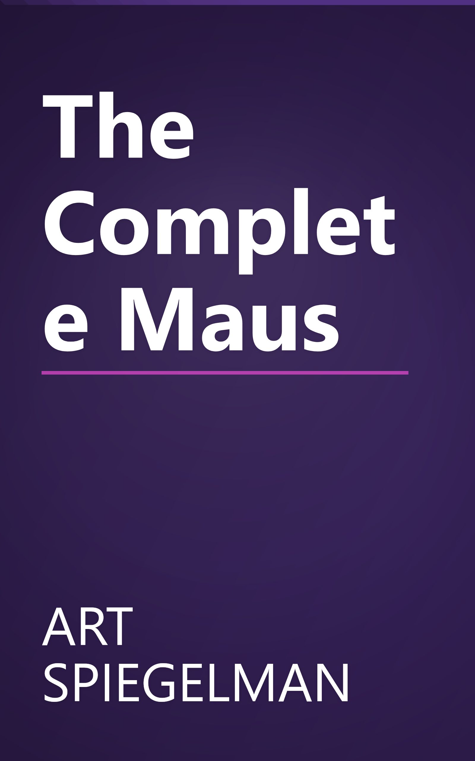 The Complete Maus book cover