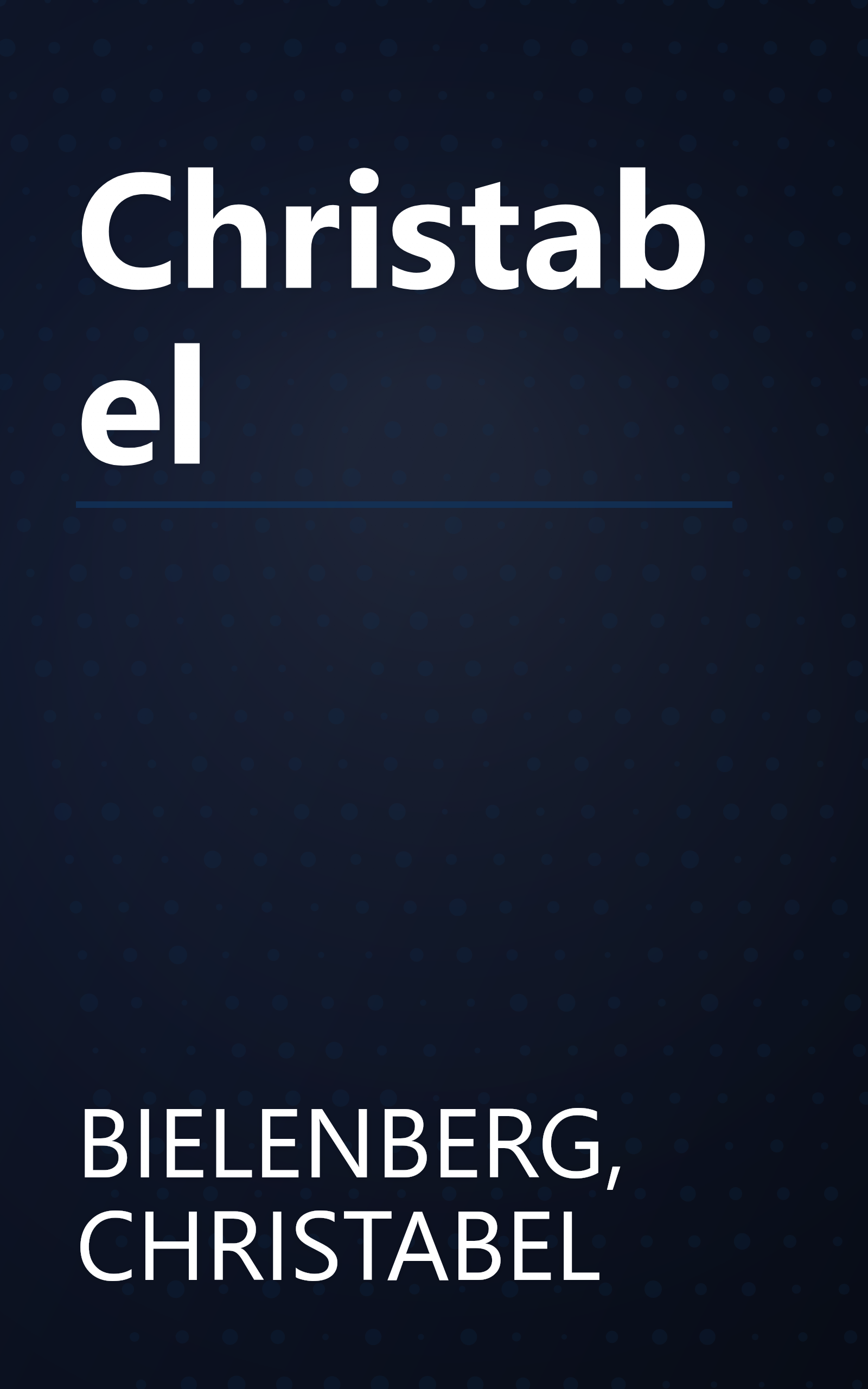 Christabel book cover