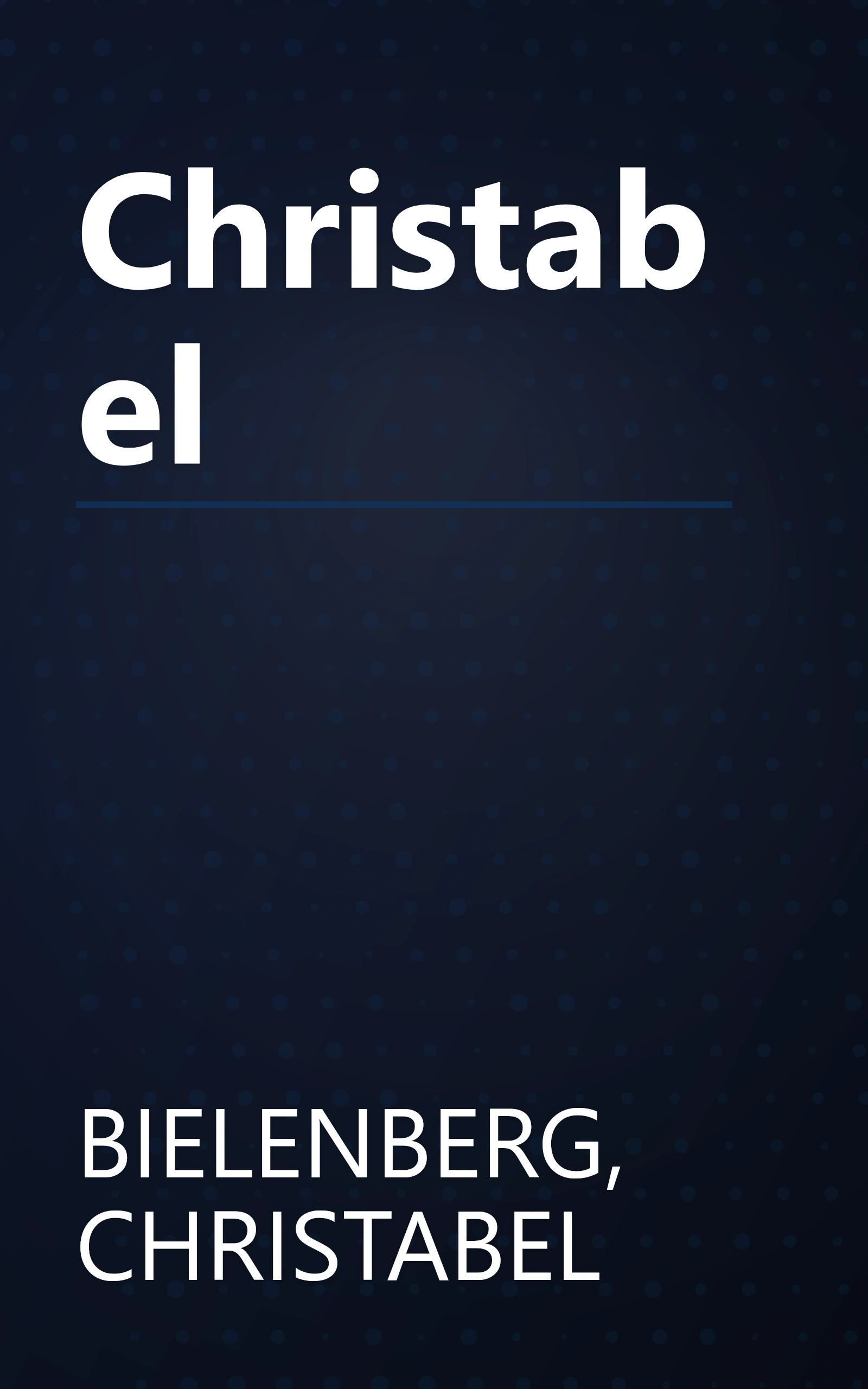 Christabel book cover