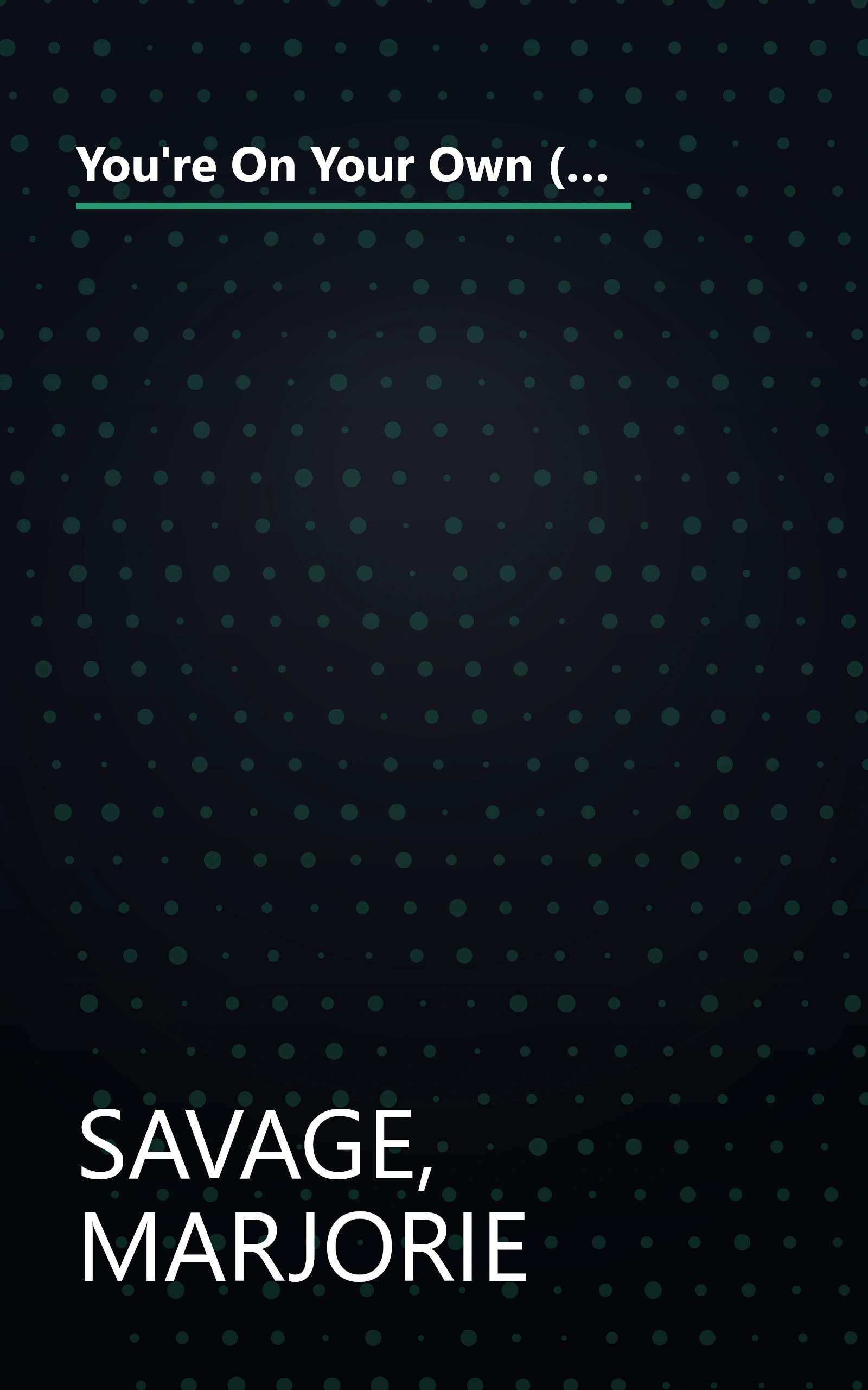 You're On Your Own (But I'm Here if You Need Me): Mentoring Your Child During the College Years (Fireside Books (Fireside)) book cover