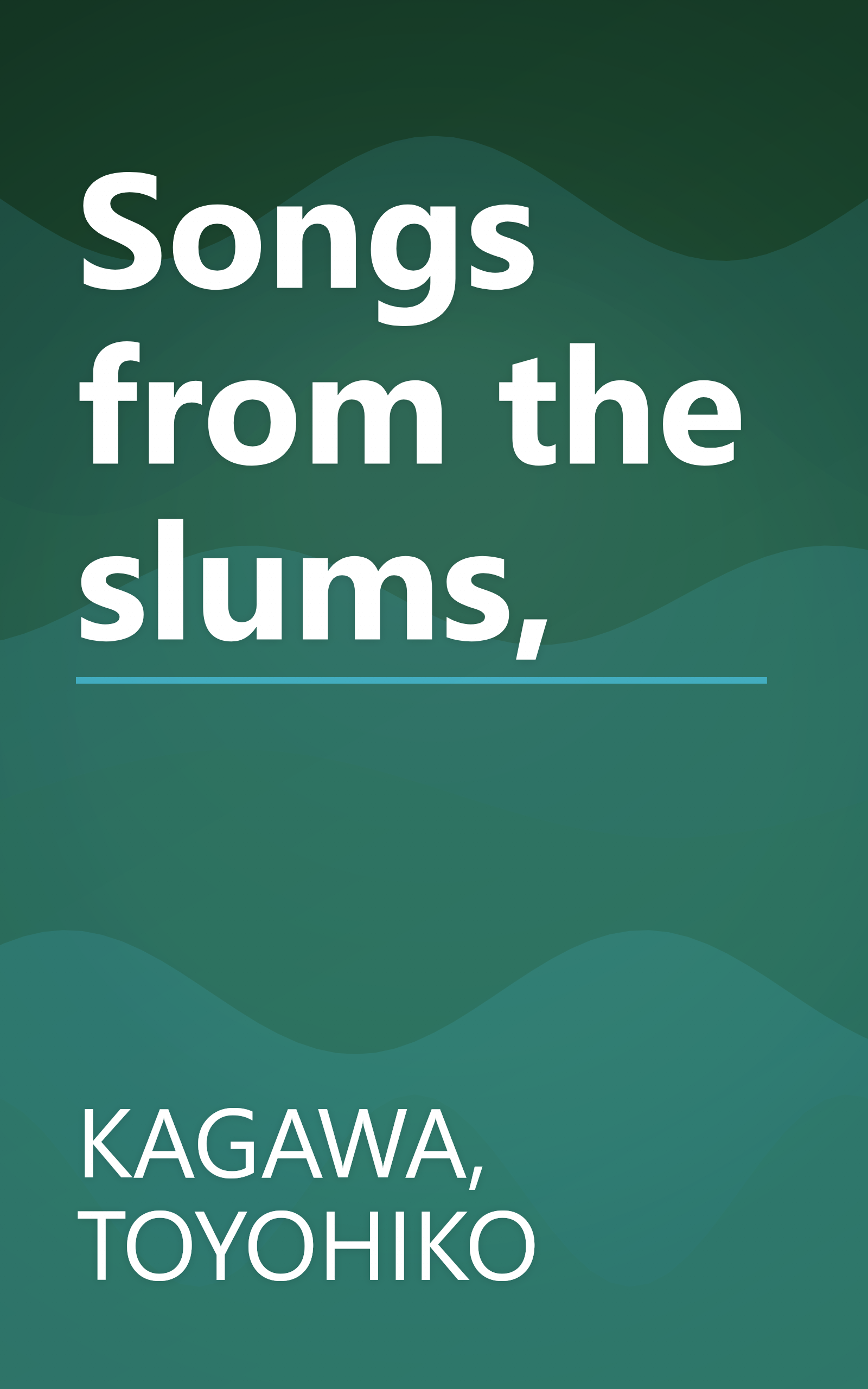 Songs from the slums, book cover