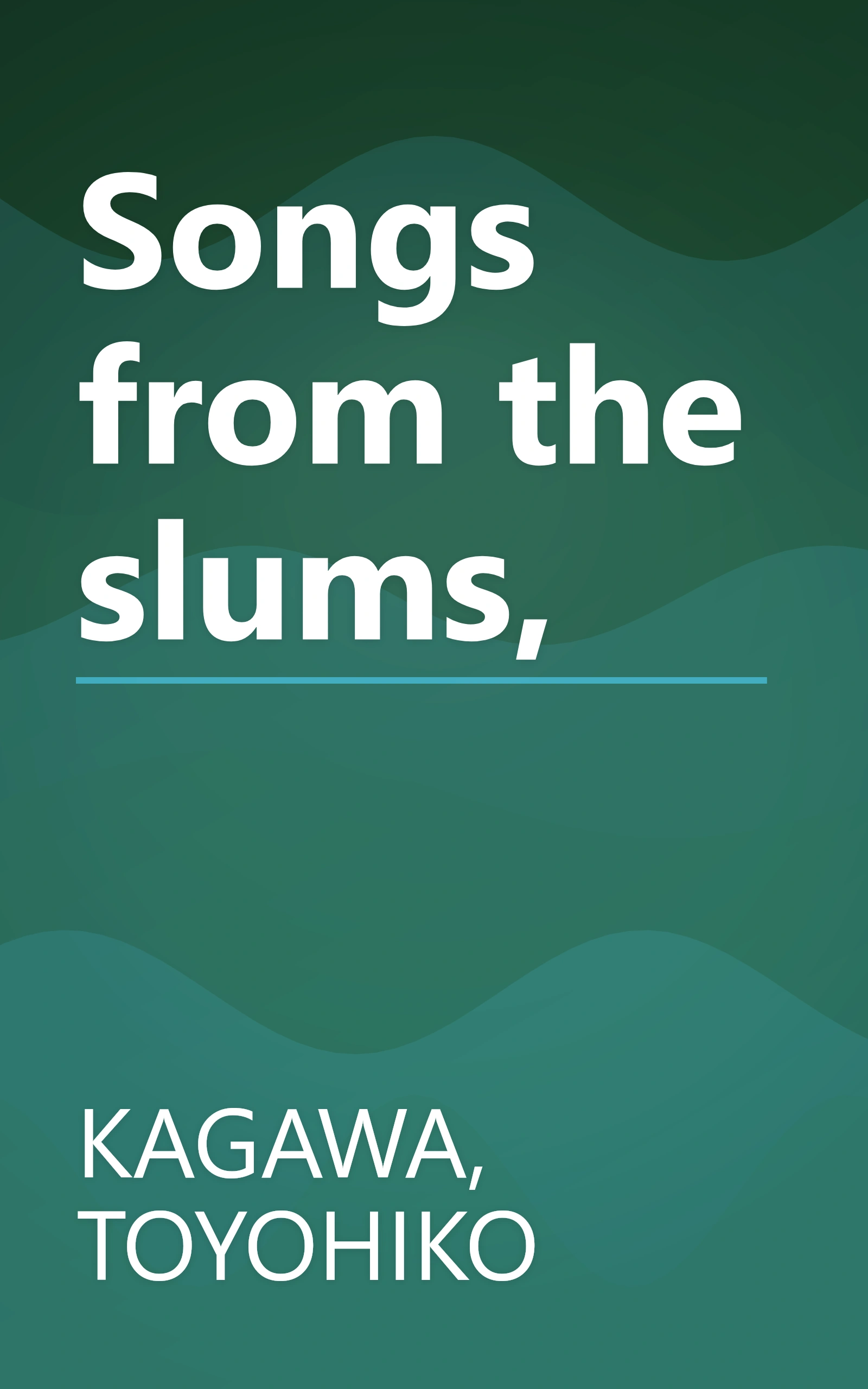 Songs from the slums, book cover
