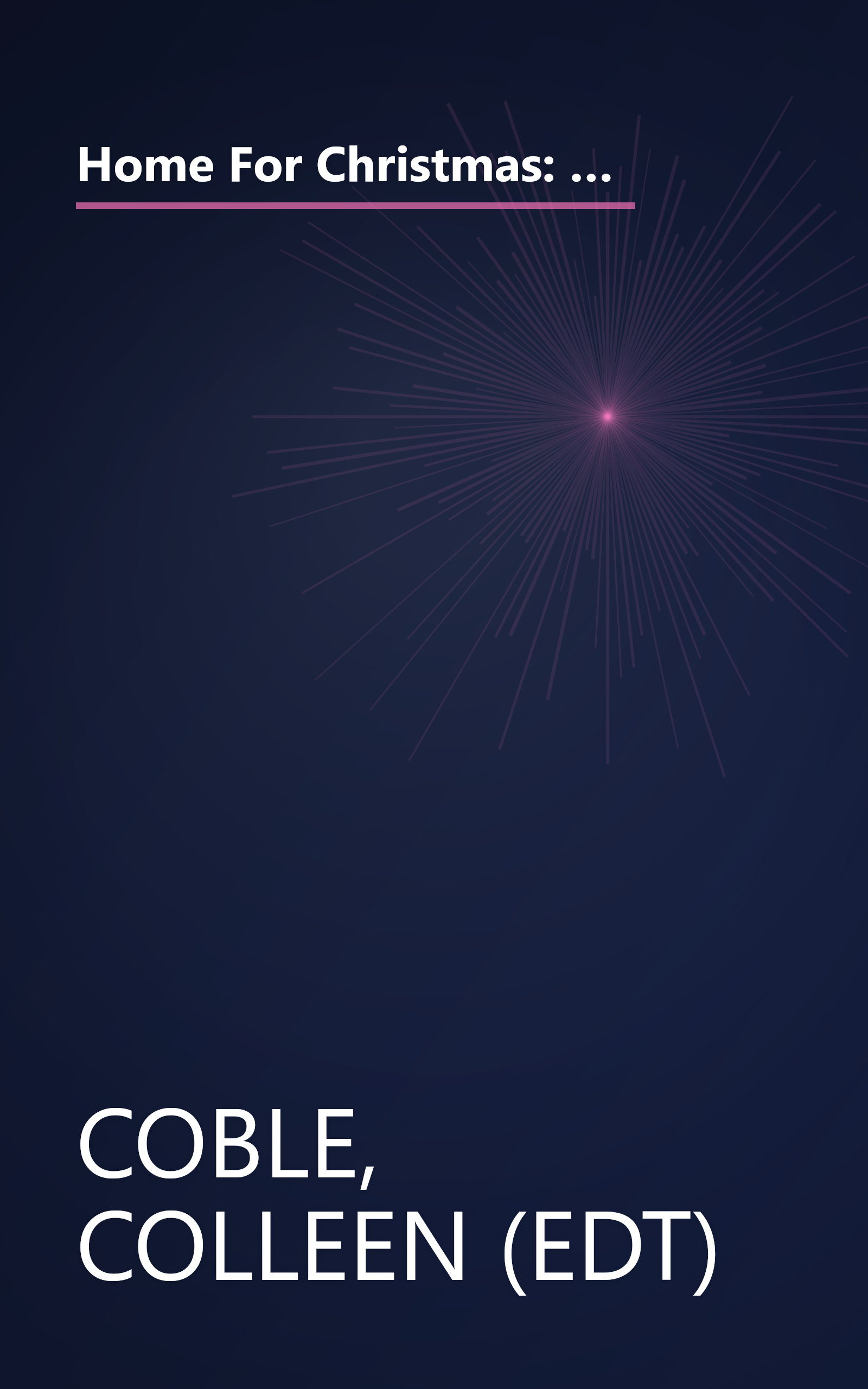 Home For Christmas: Heart Full of Love/Ride the Clouds/Don't Look Back/To Keep Me Warm (Heartsong Novella Collection) book cover