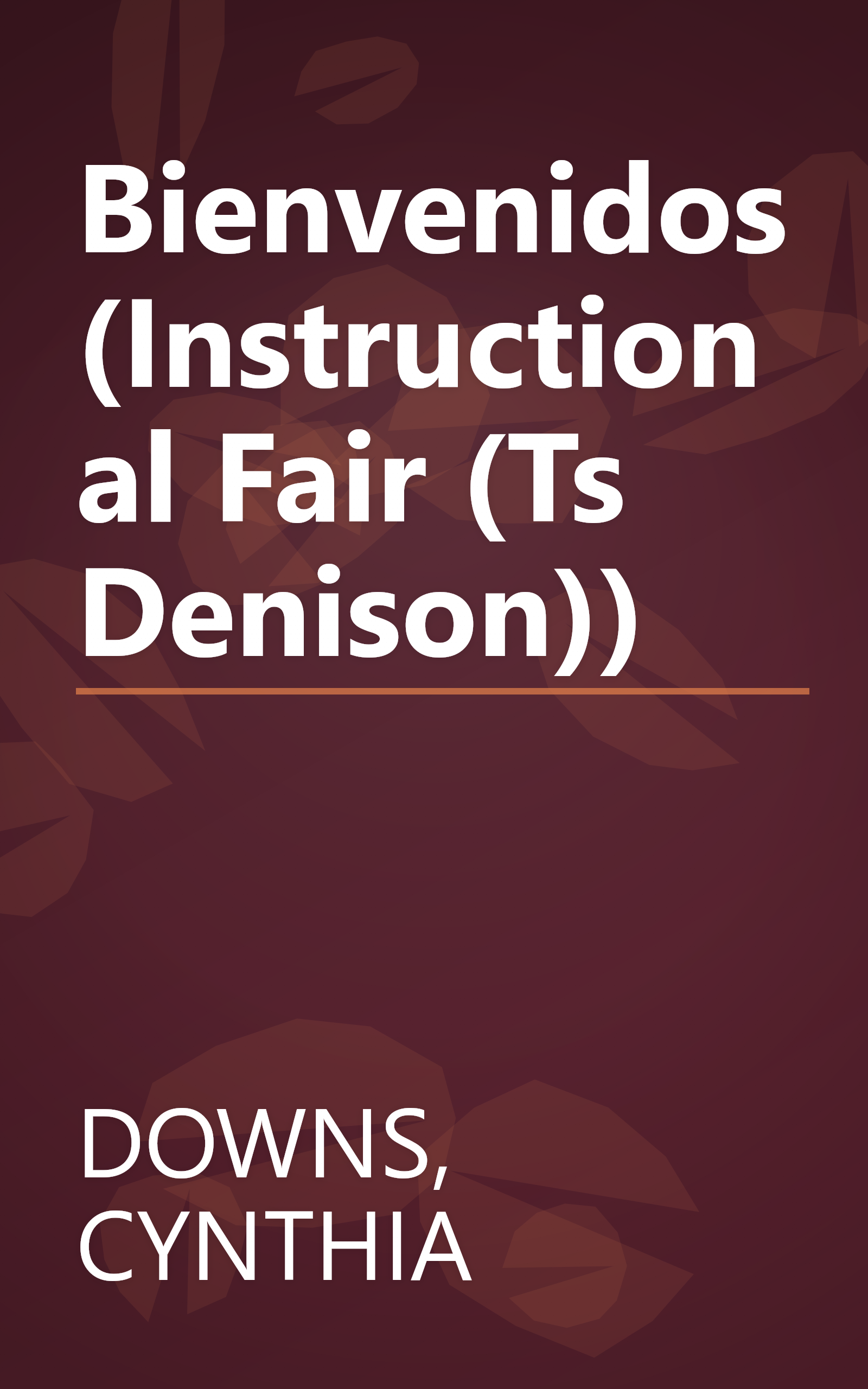 Bienvenidos (Instructional Fair (Ts Denison)) book cover