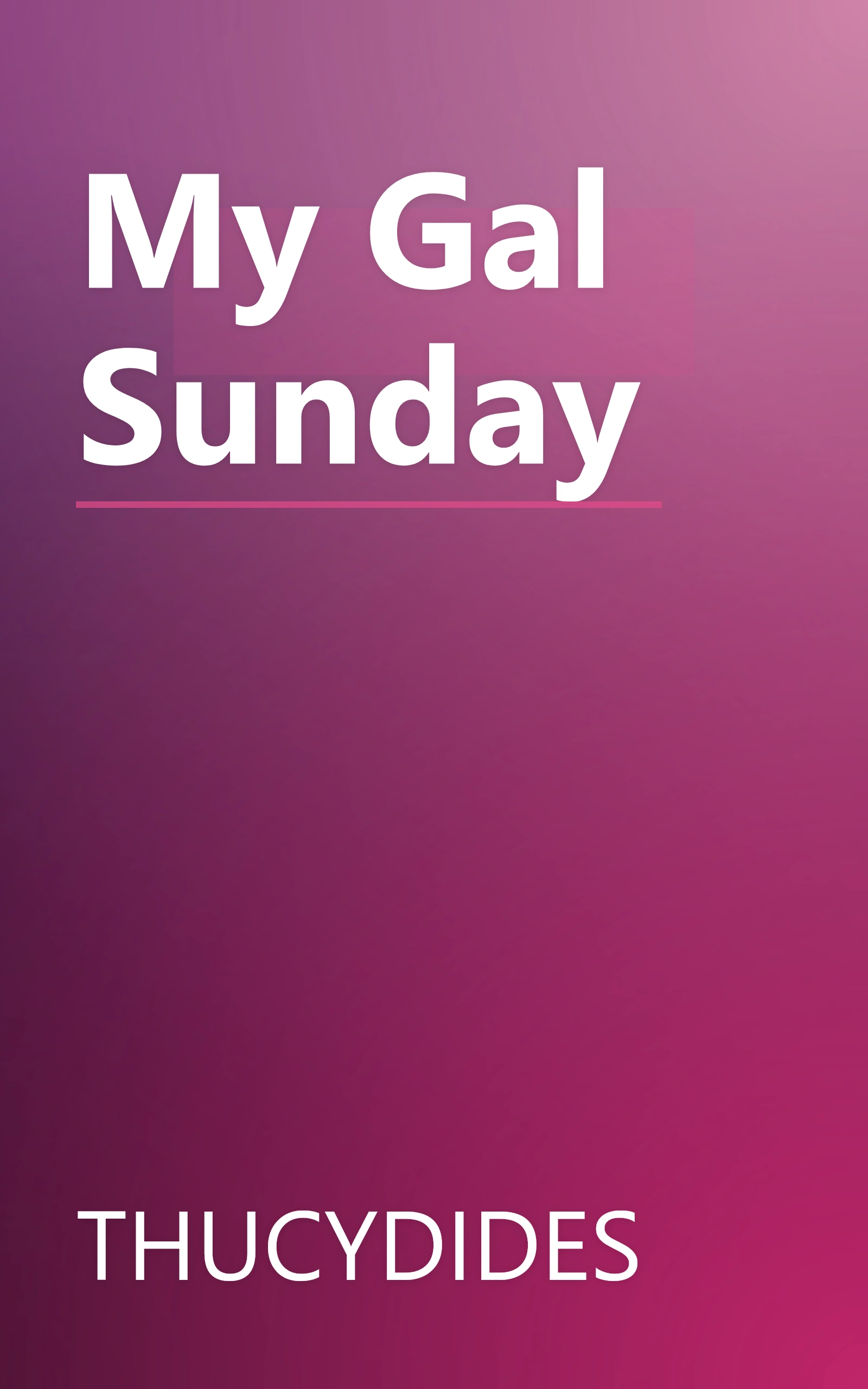 My Gal Sunday book cover