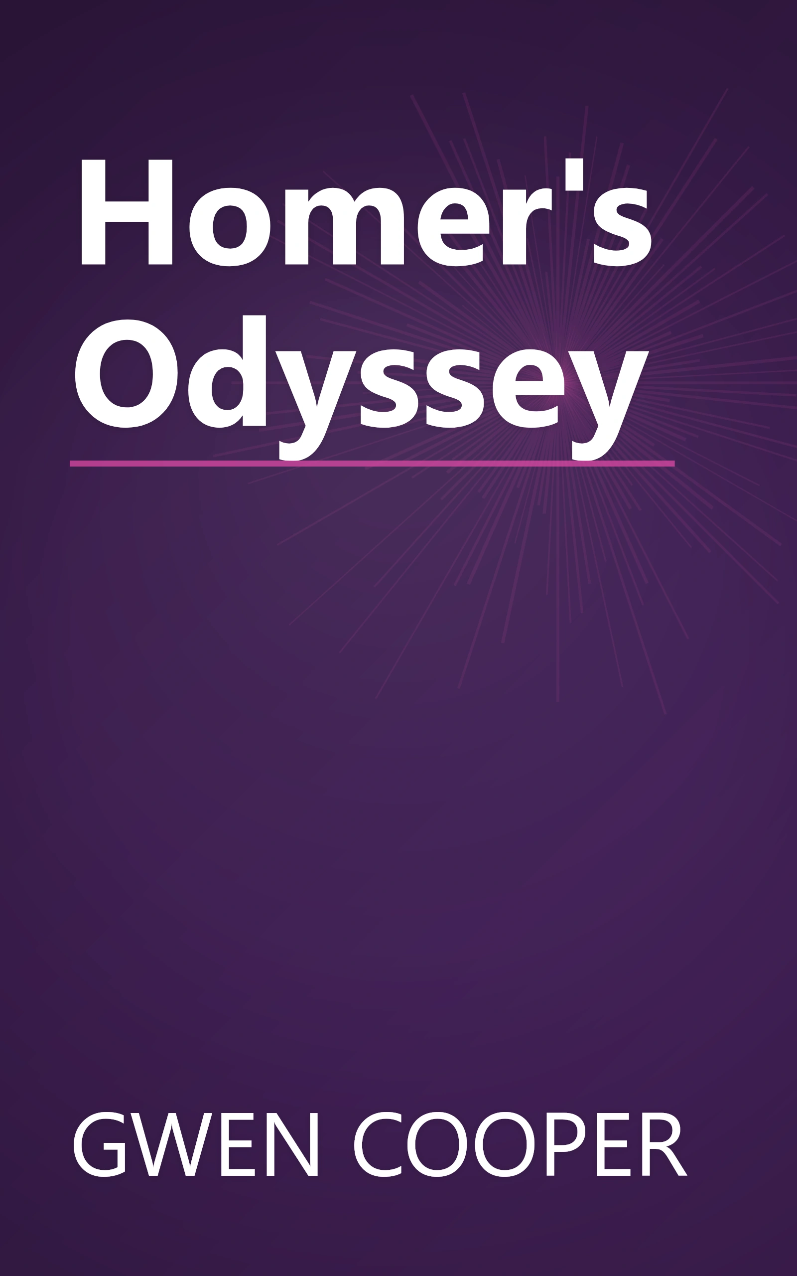 Homer's Odyssey book cover