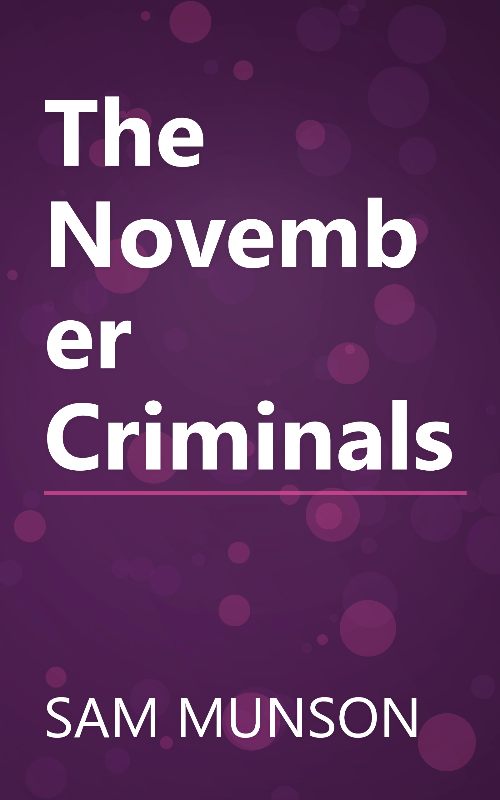 The November Criminals book cover