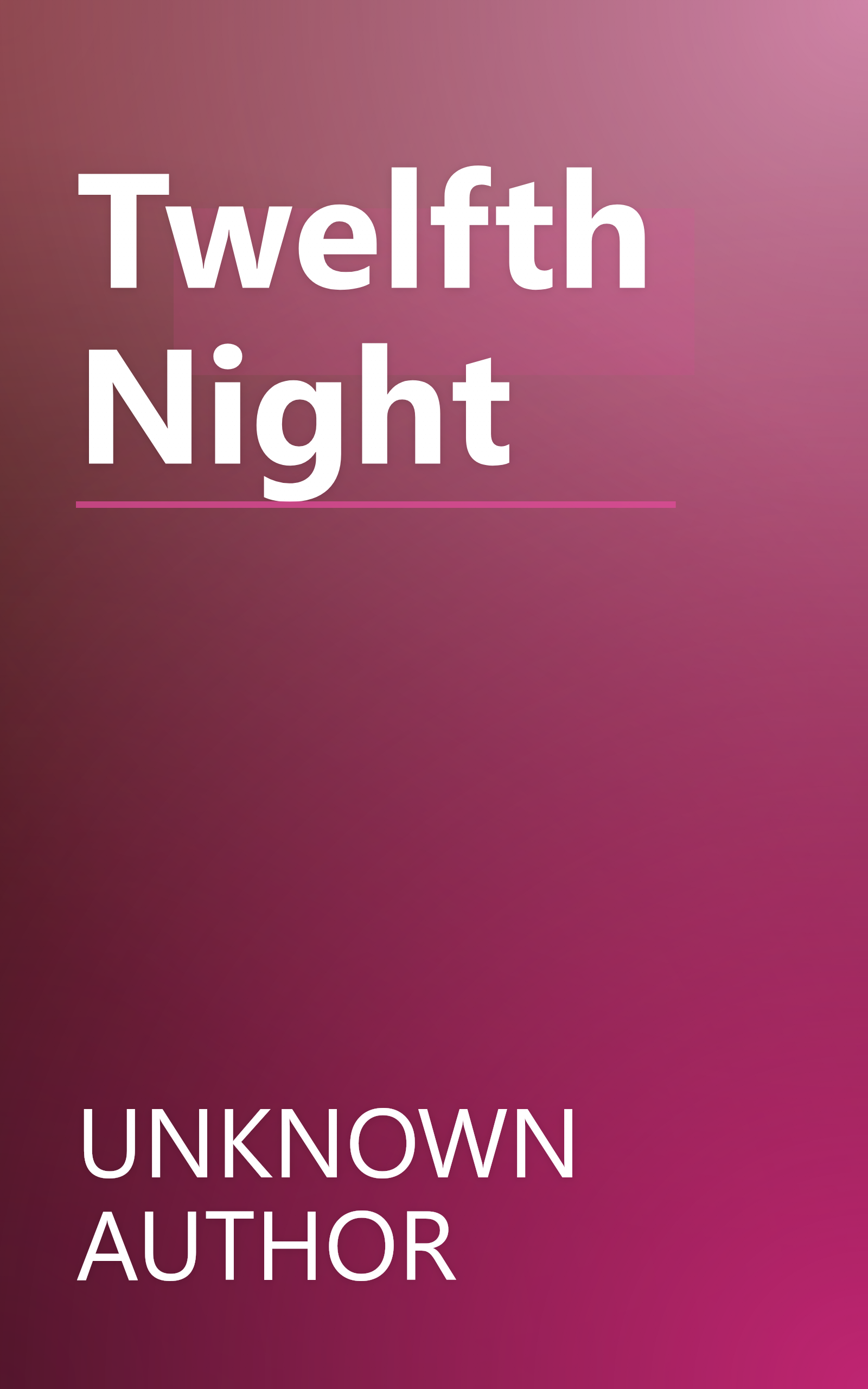 Twelfth Night book cover