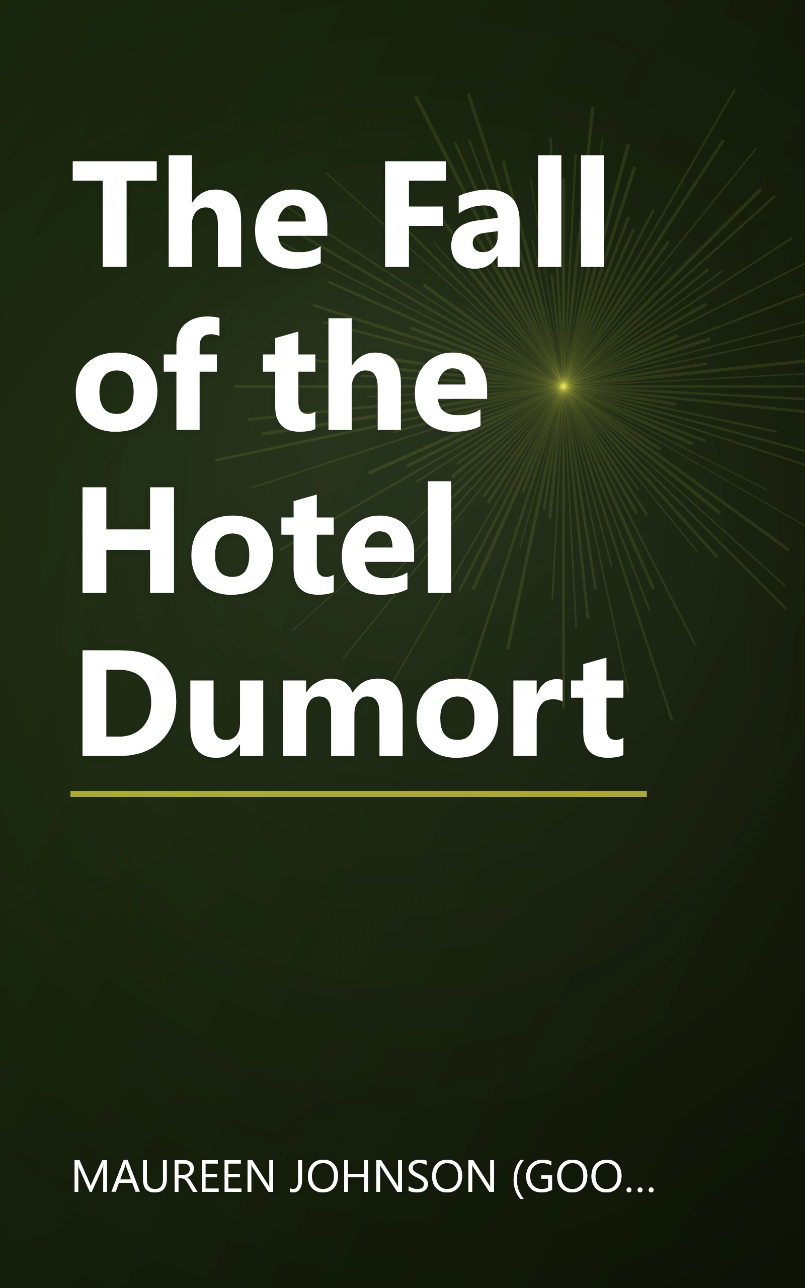 The Fall of the Hotel Dumort book cover