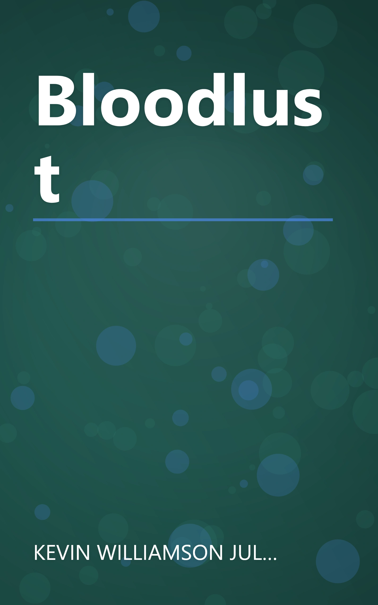 Bloodlust book cover