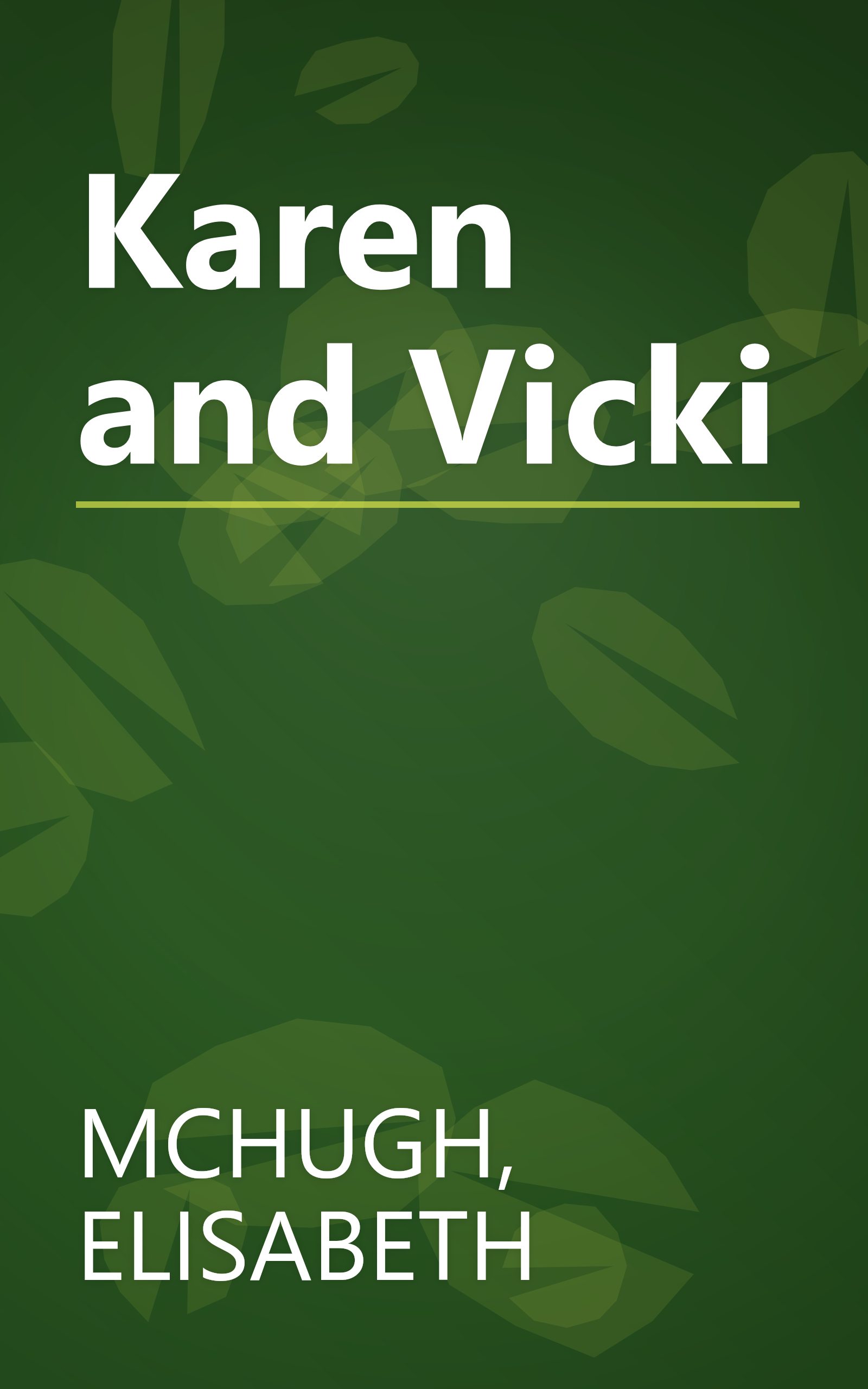 Karen and Vicki book cover