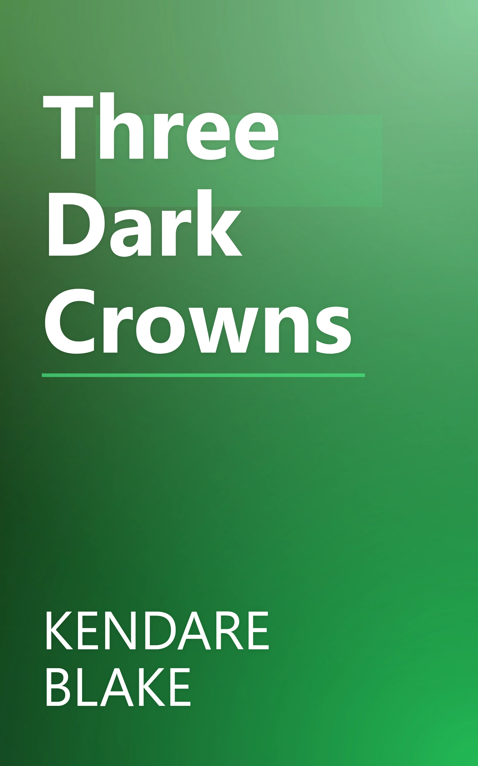 Three Dark Crowns book cover