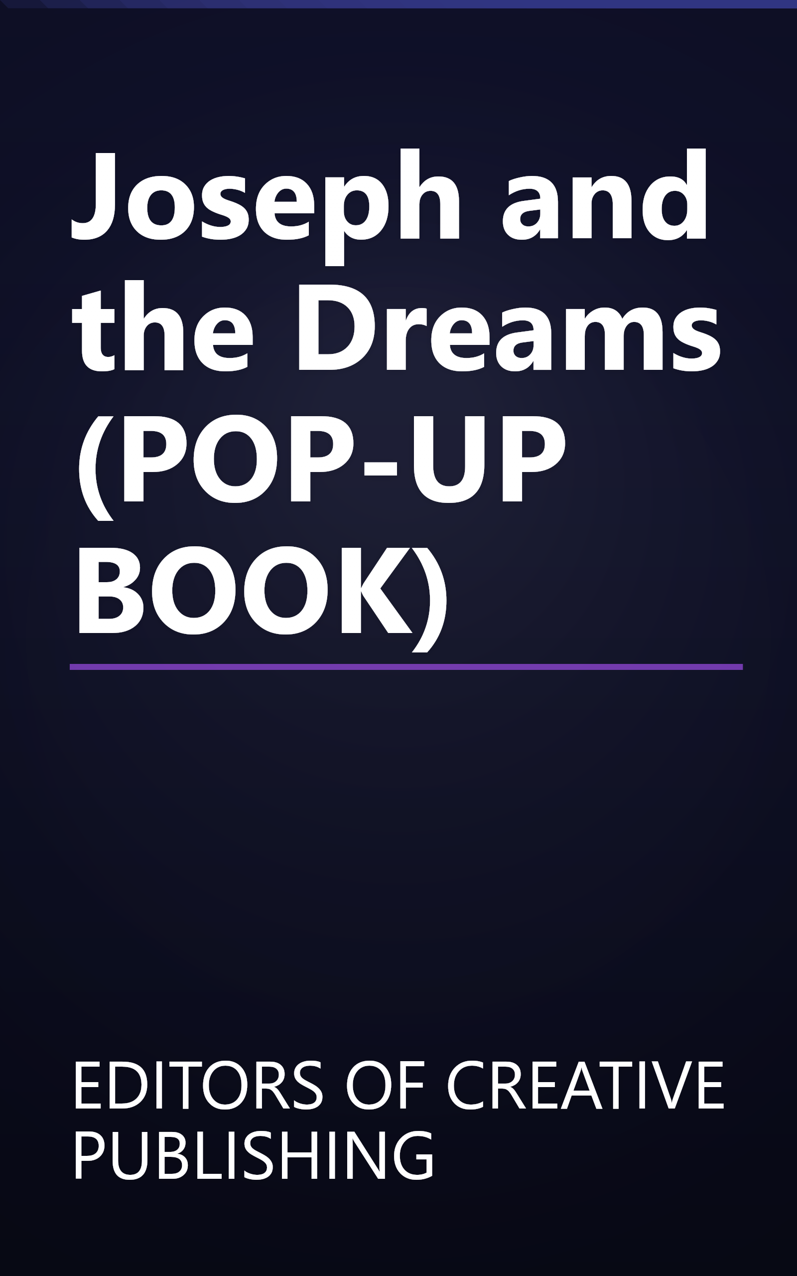 Joseph and the Dreams (POP-UP BOOK) book cover