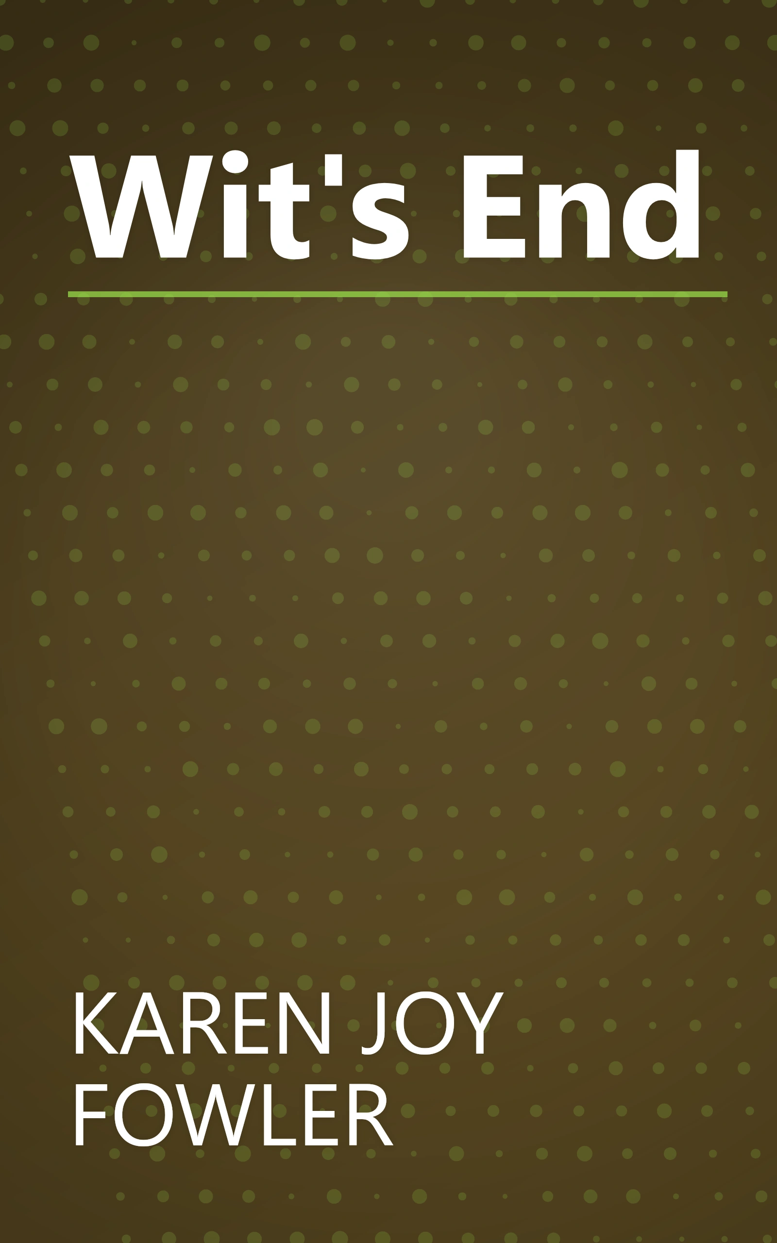 Wit's End book cover