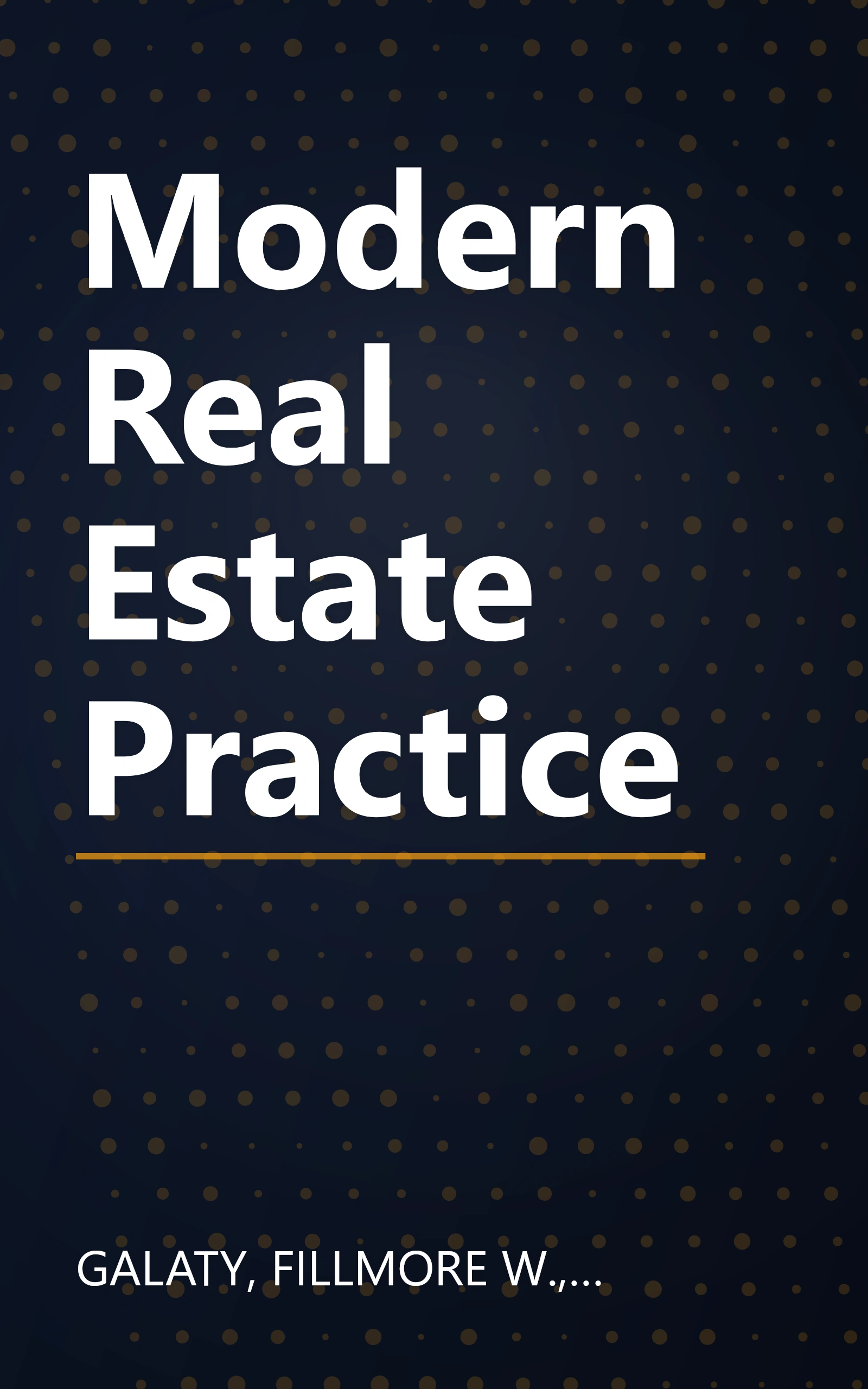 Modern Real Estate Practice book cover