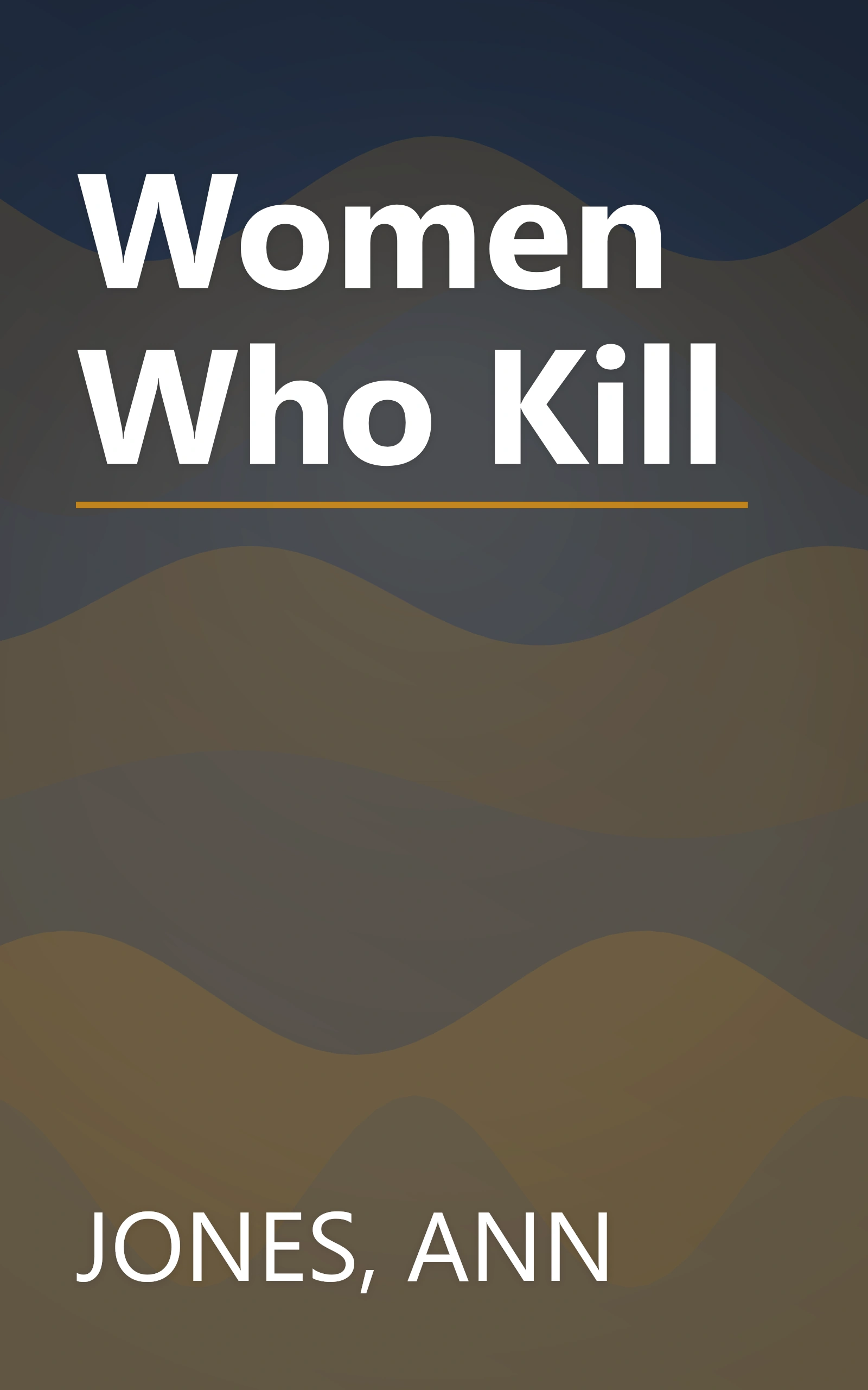 Women Who Kill book cover