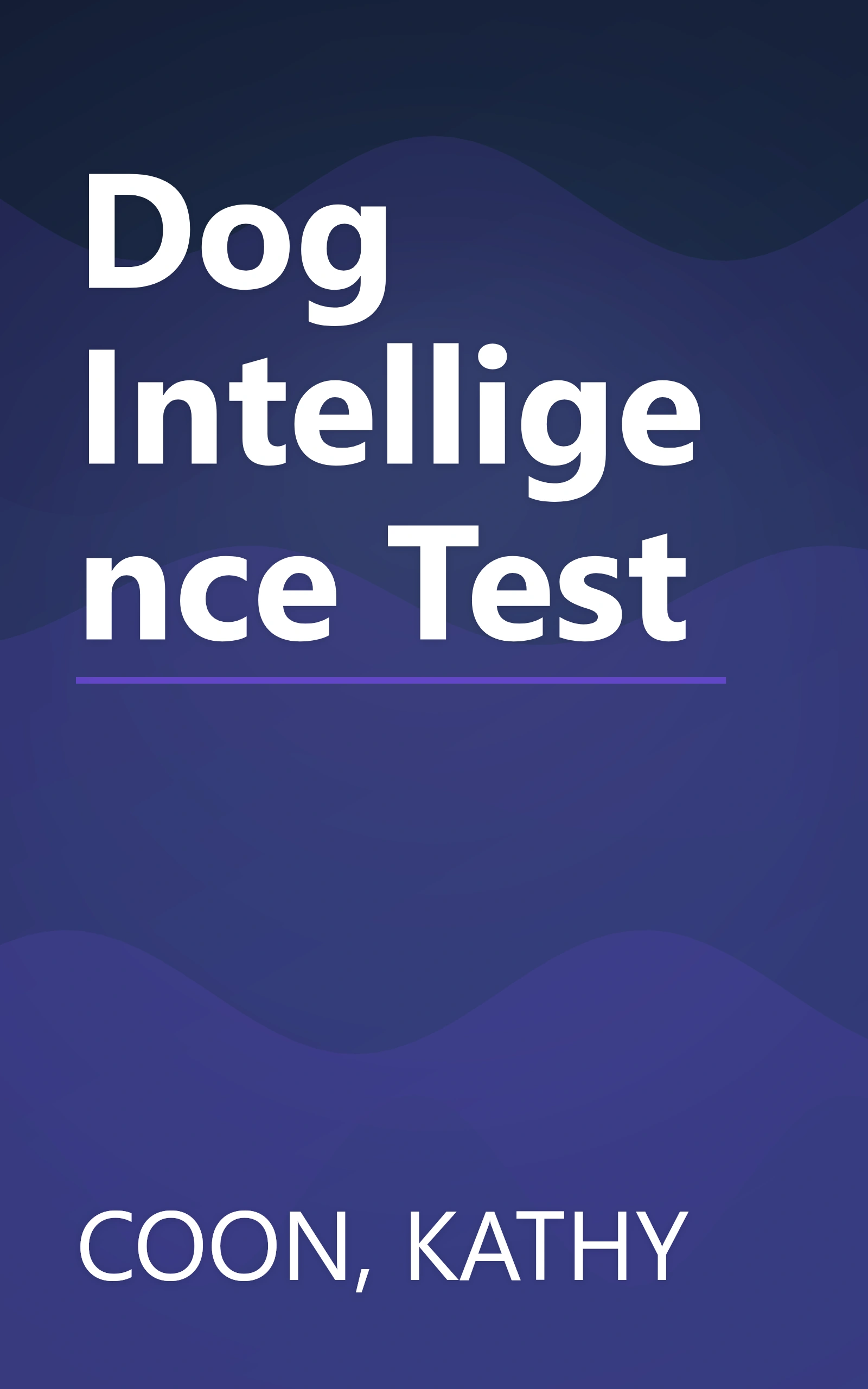 Dog Intelligence Test book cover