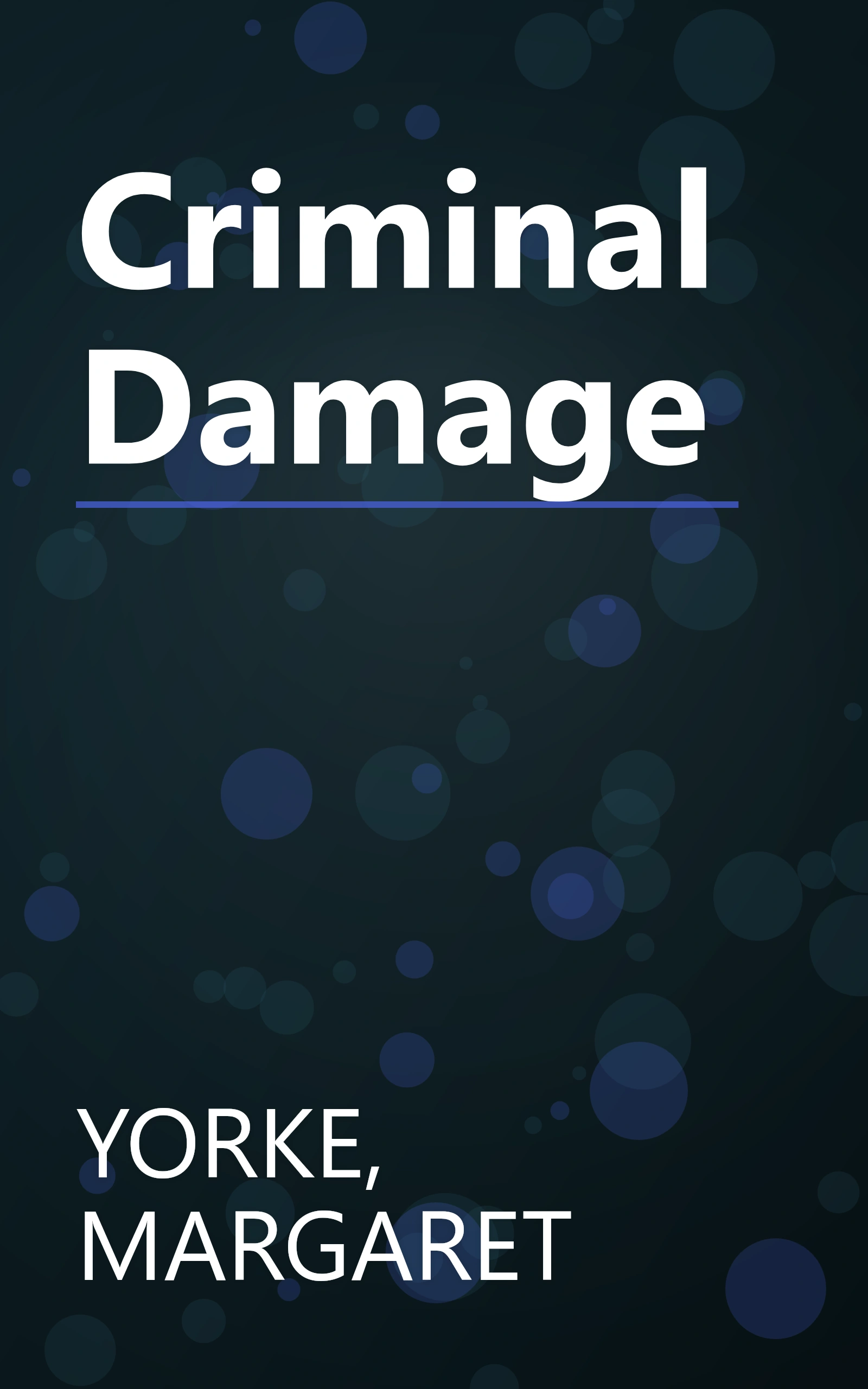 Criminal Damage book cover
