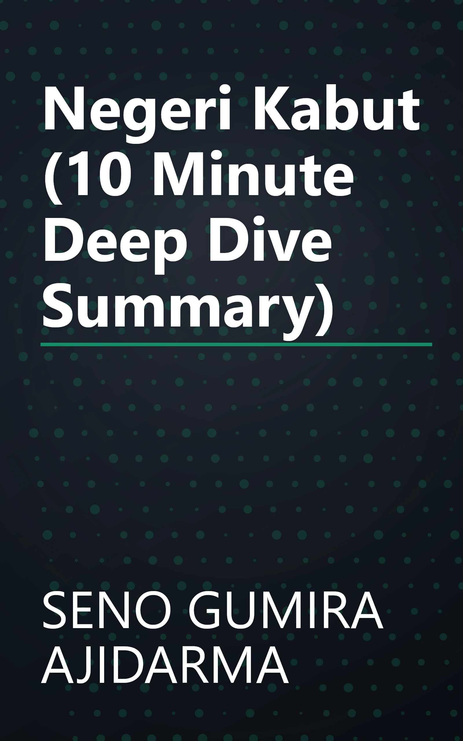 Negeri Kabut (10 Minute   Deep Dive Summary) book cover