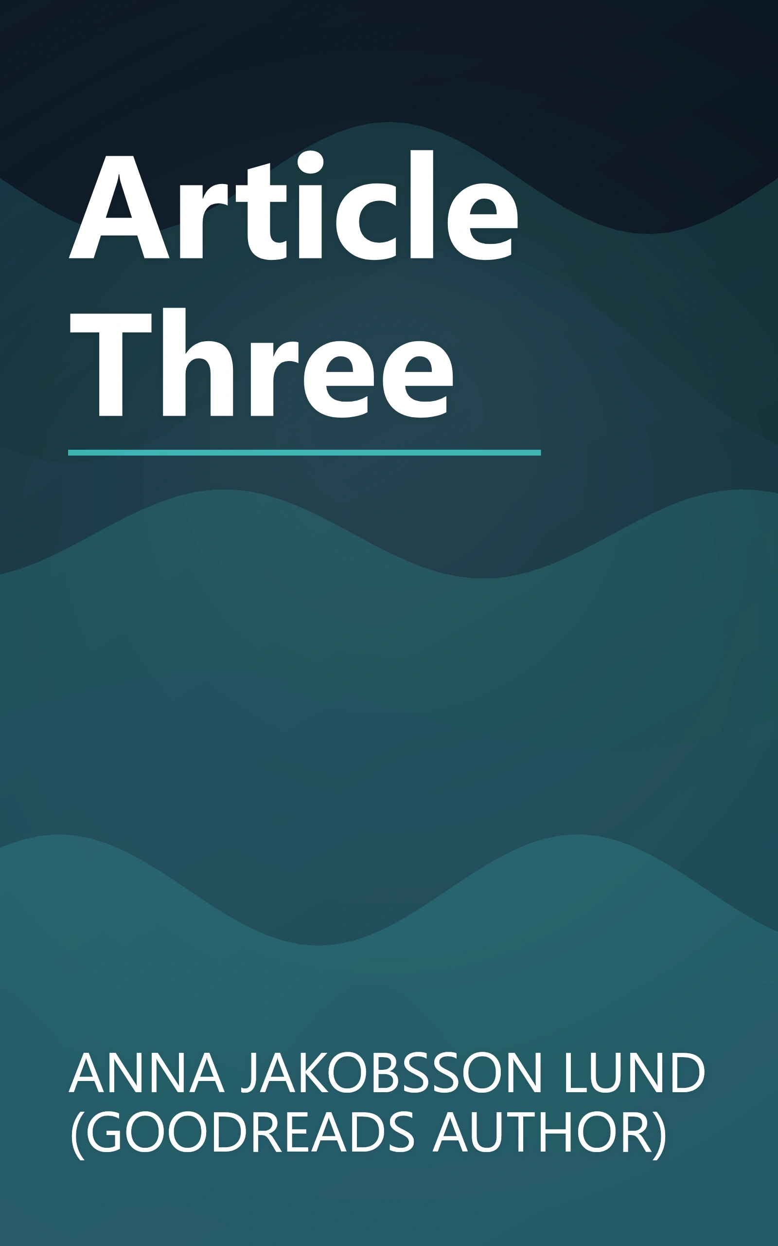 Article Three book cover