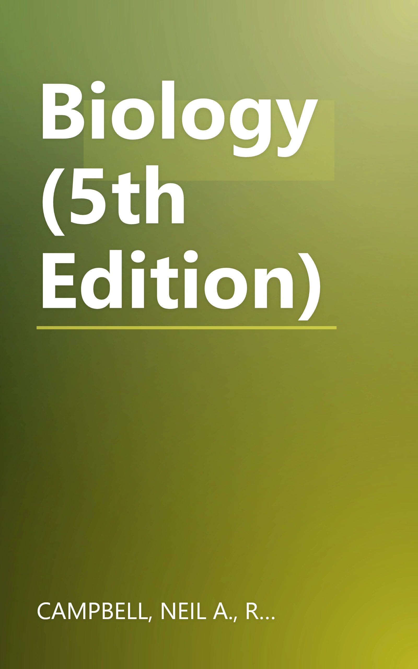 Biology (5th Edition) book cover