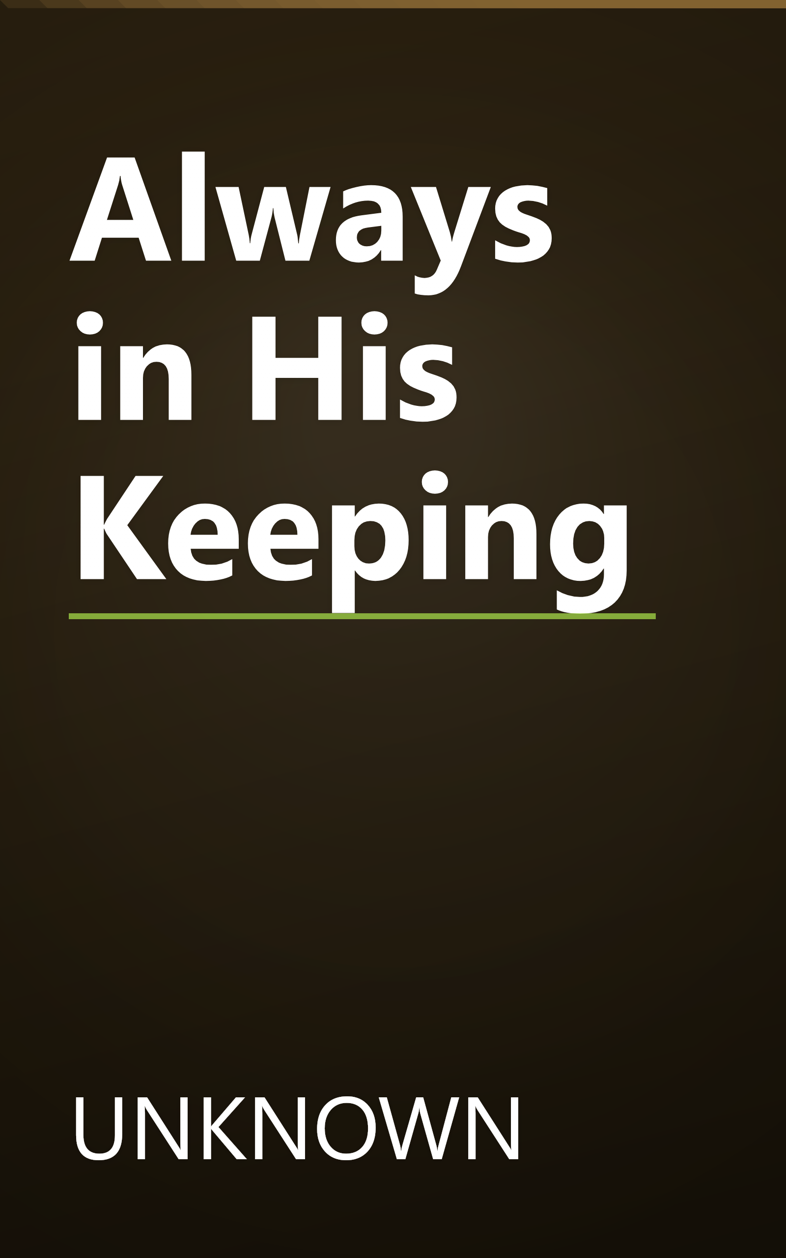 Always in His Keeping book cover