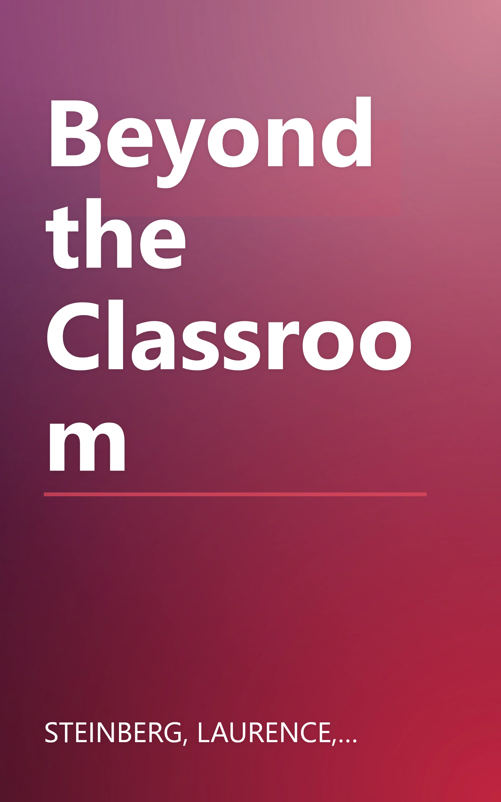 Beyond the Classroom book cover