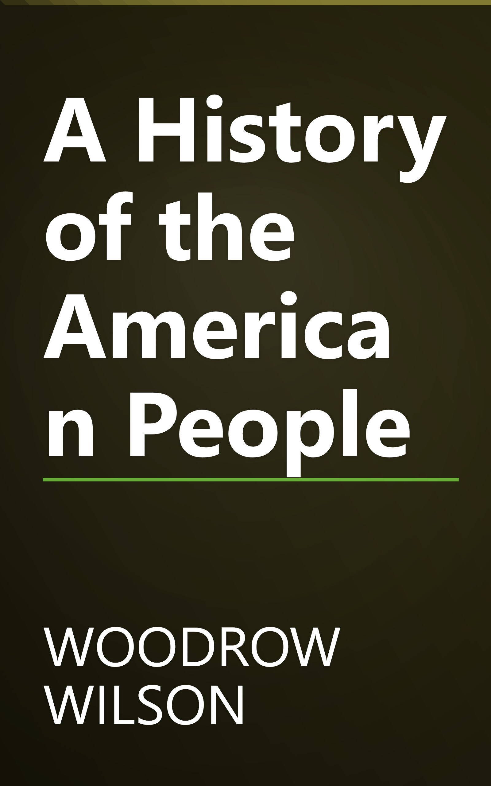A History of the American People book cover