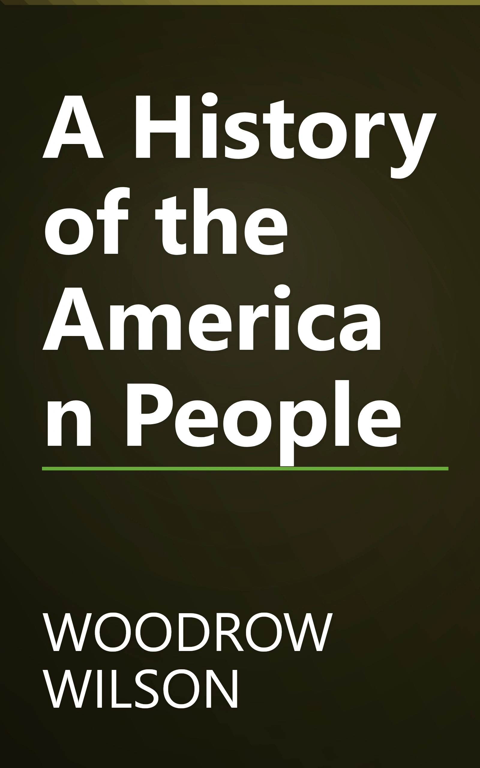 A History of the American People book cover