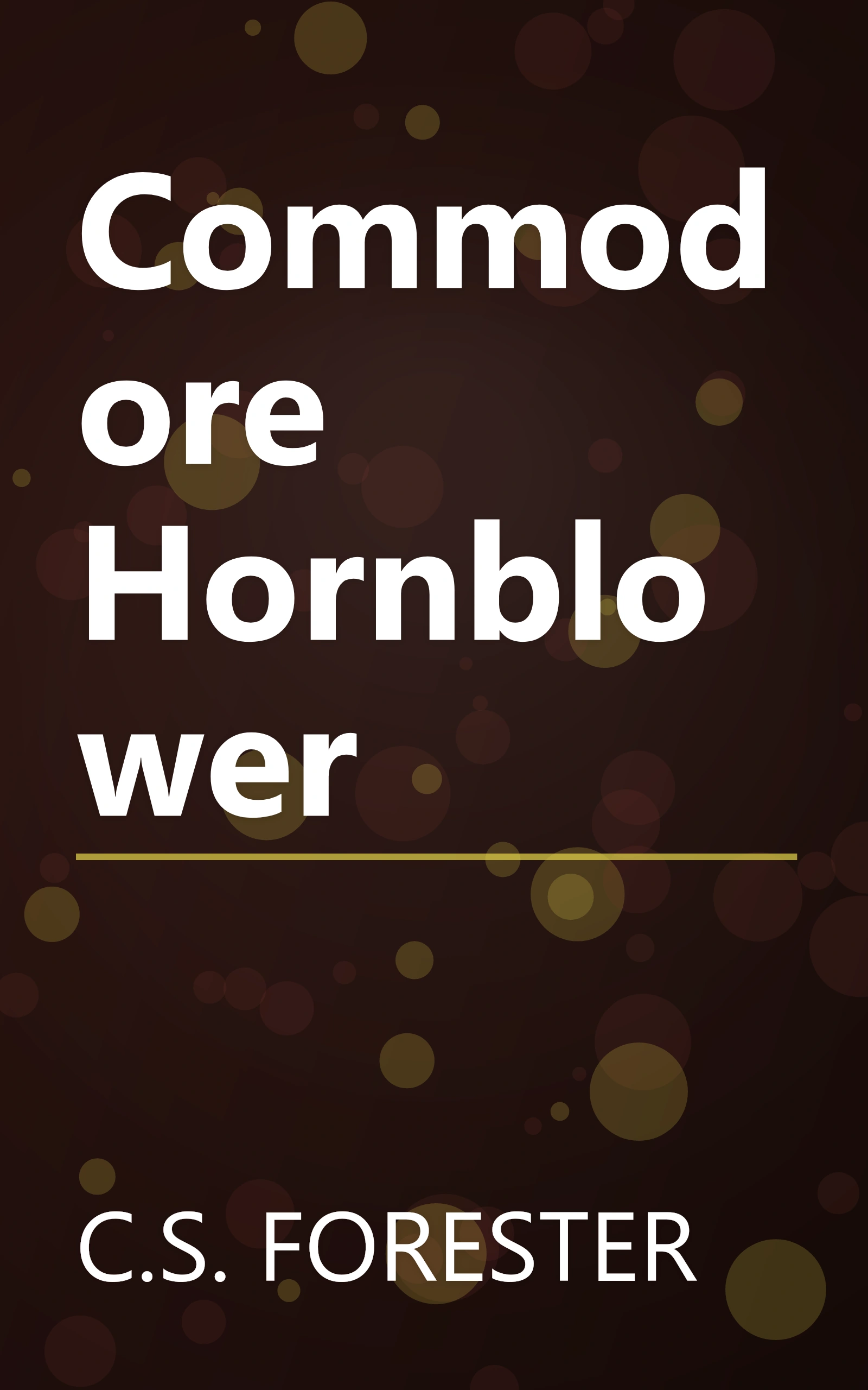 Commodore Hornblower book cover