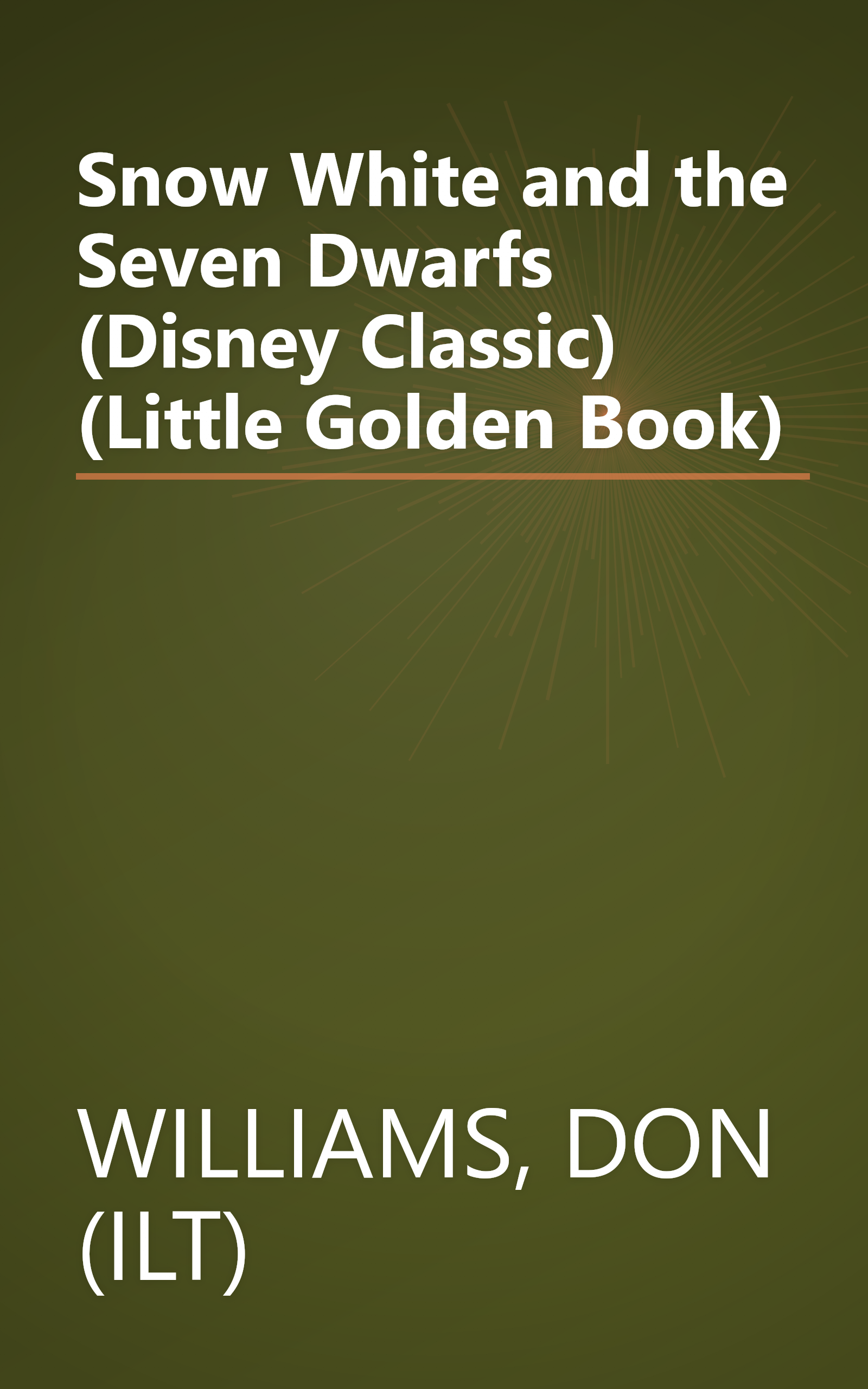 Snow White and the Seven Dwarfs (Disney Classic) (Little Golden Book) book cover