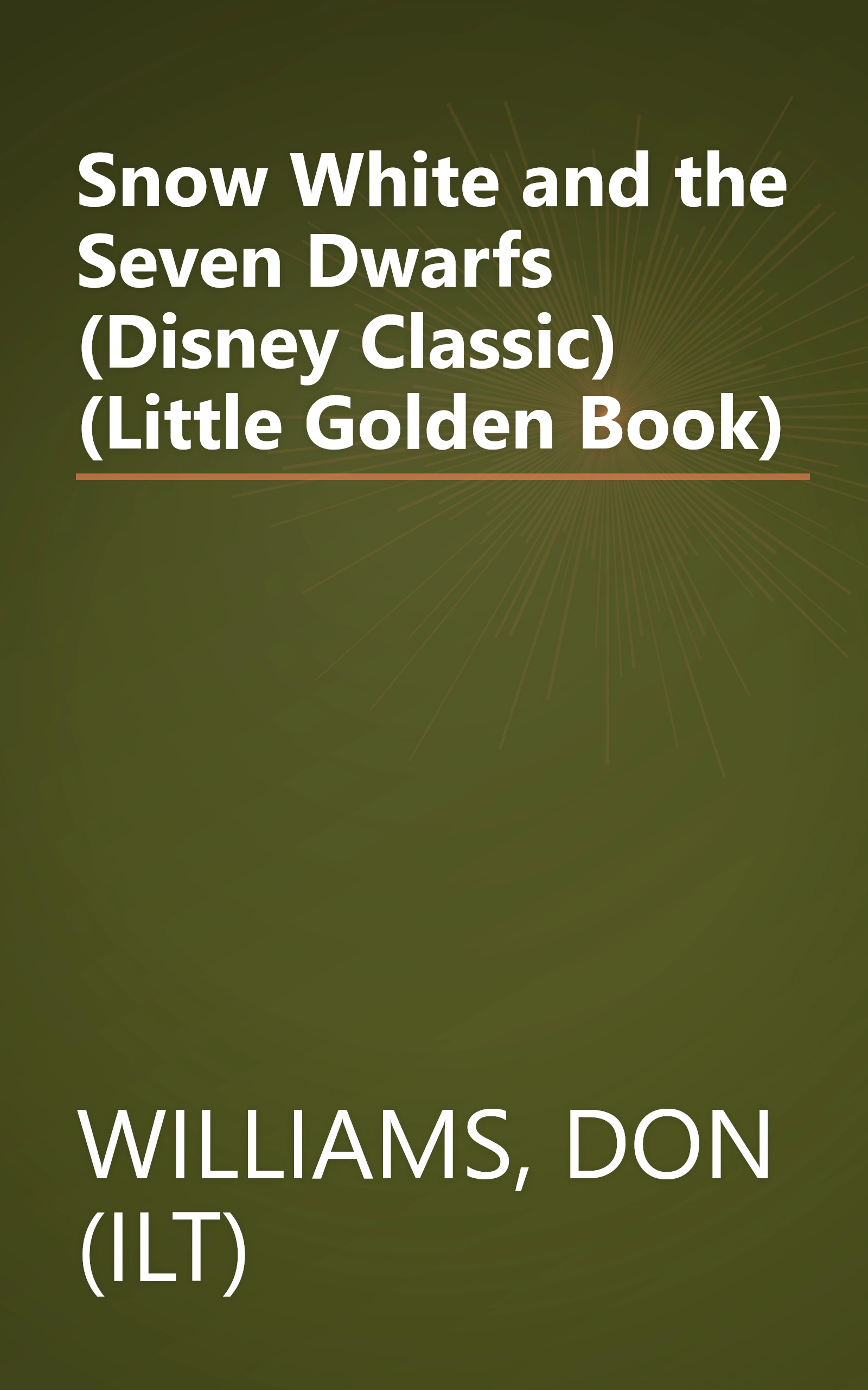 Snow White and the Seven Dwarfs (Disney Classic) (Little Golden Book) book cover