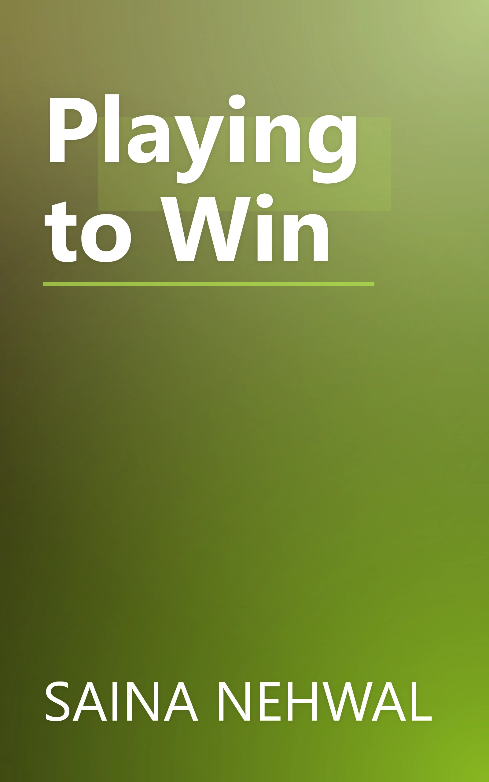 Playing to Win book cover