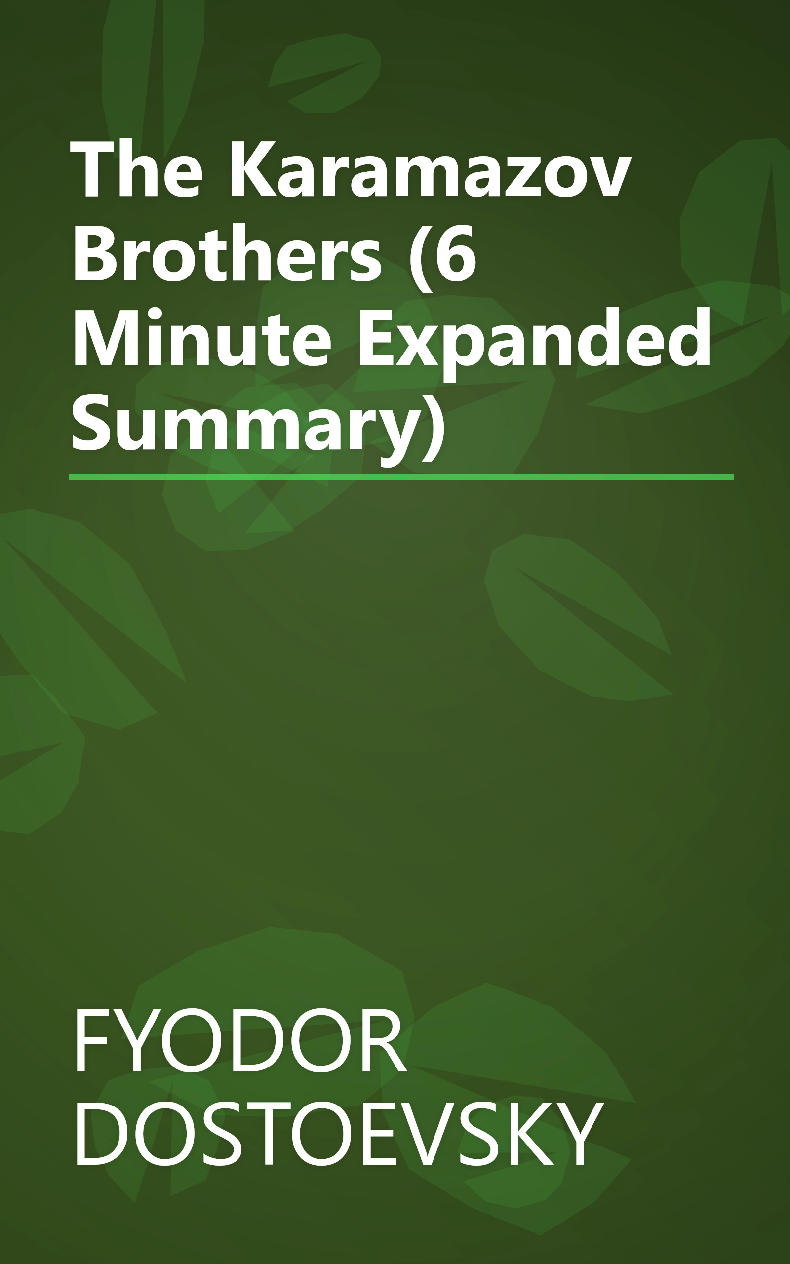 The Karamazov Brothers (6 Minute   Expanded Summary) book cover