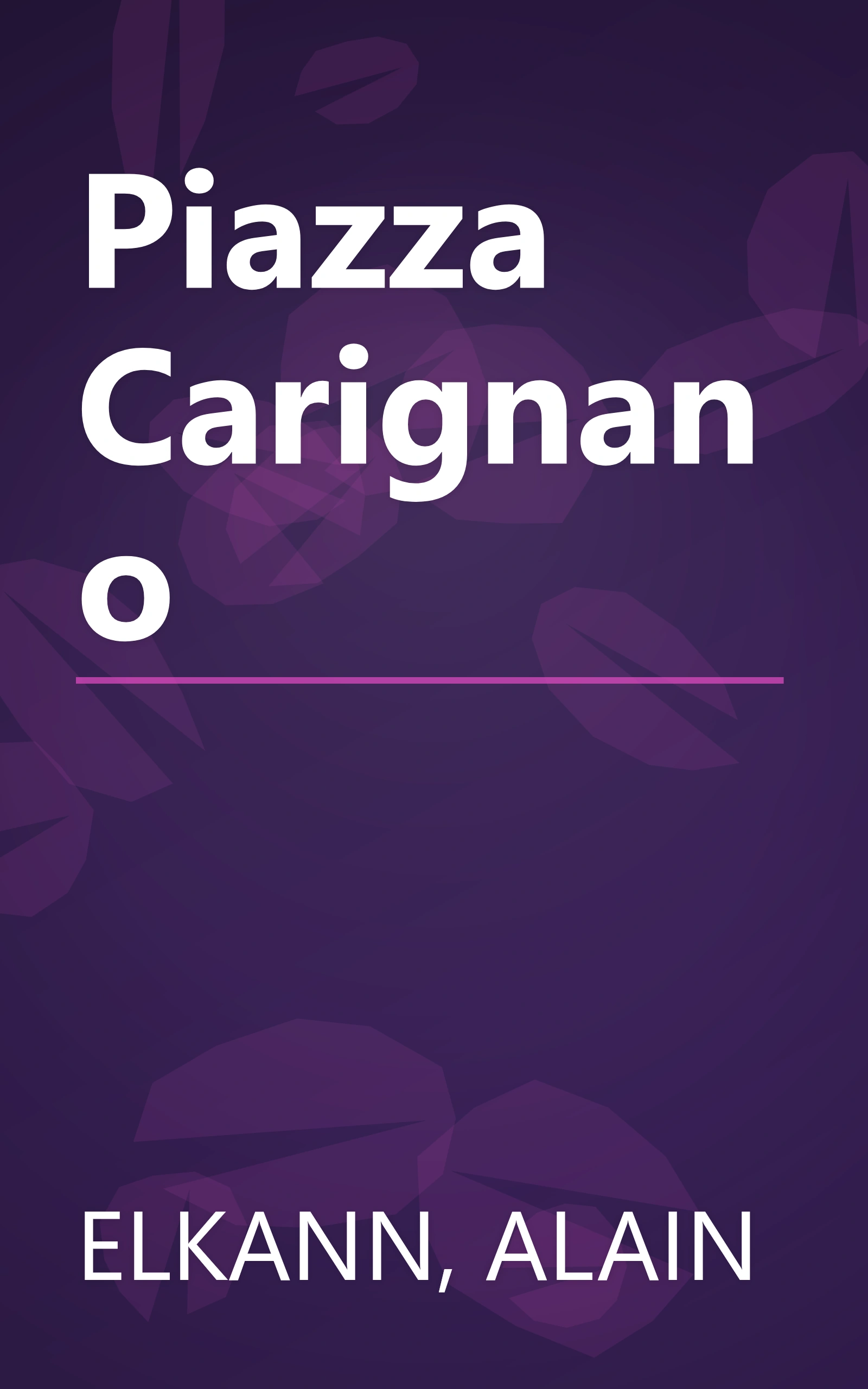 Piazza Carignano book cover