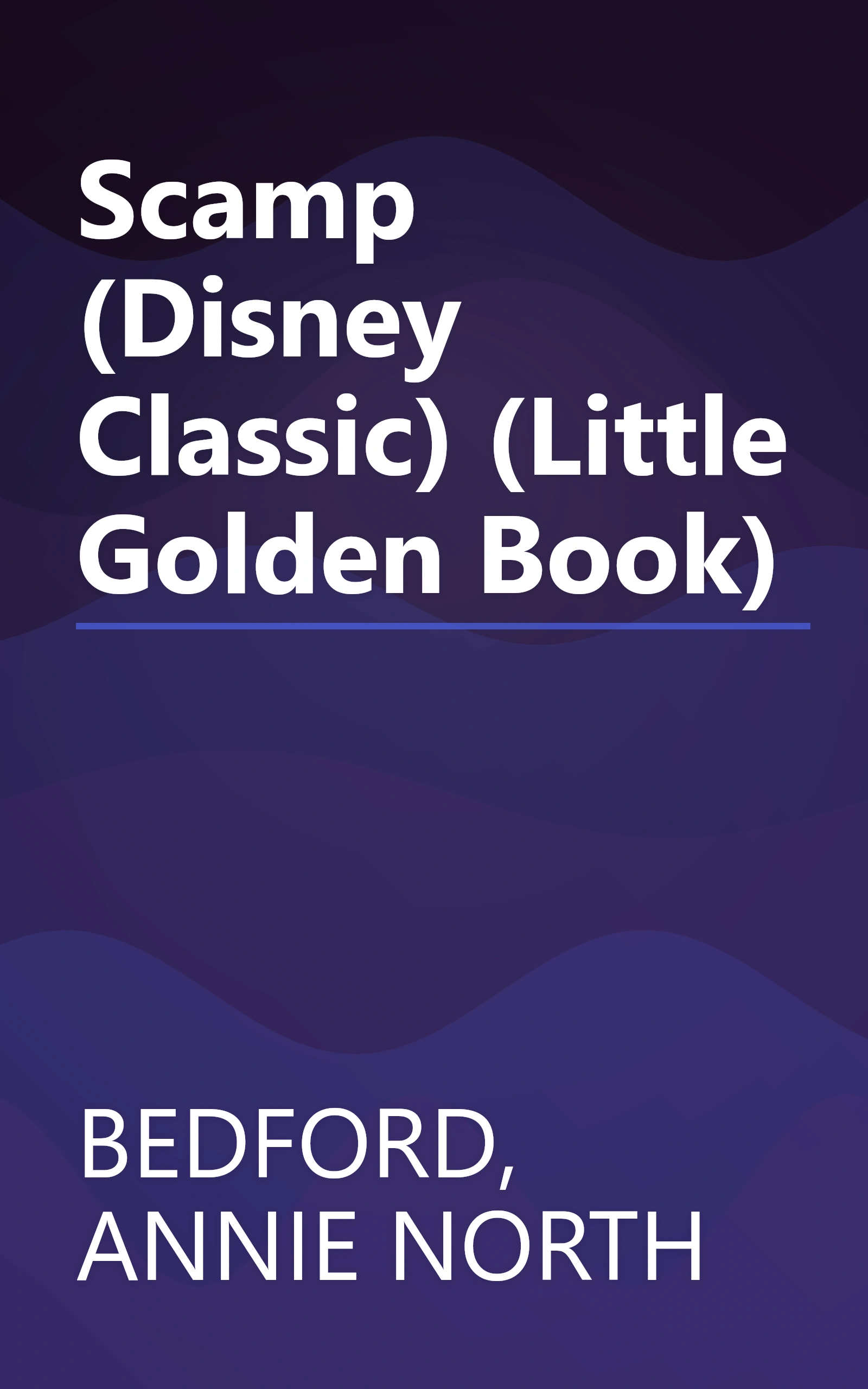 Scamp (Disney Classic) (Little Golden Book) book cover