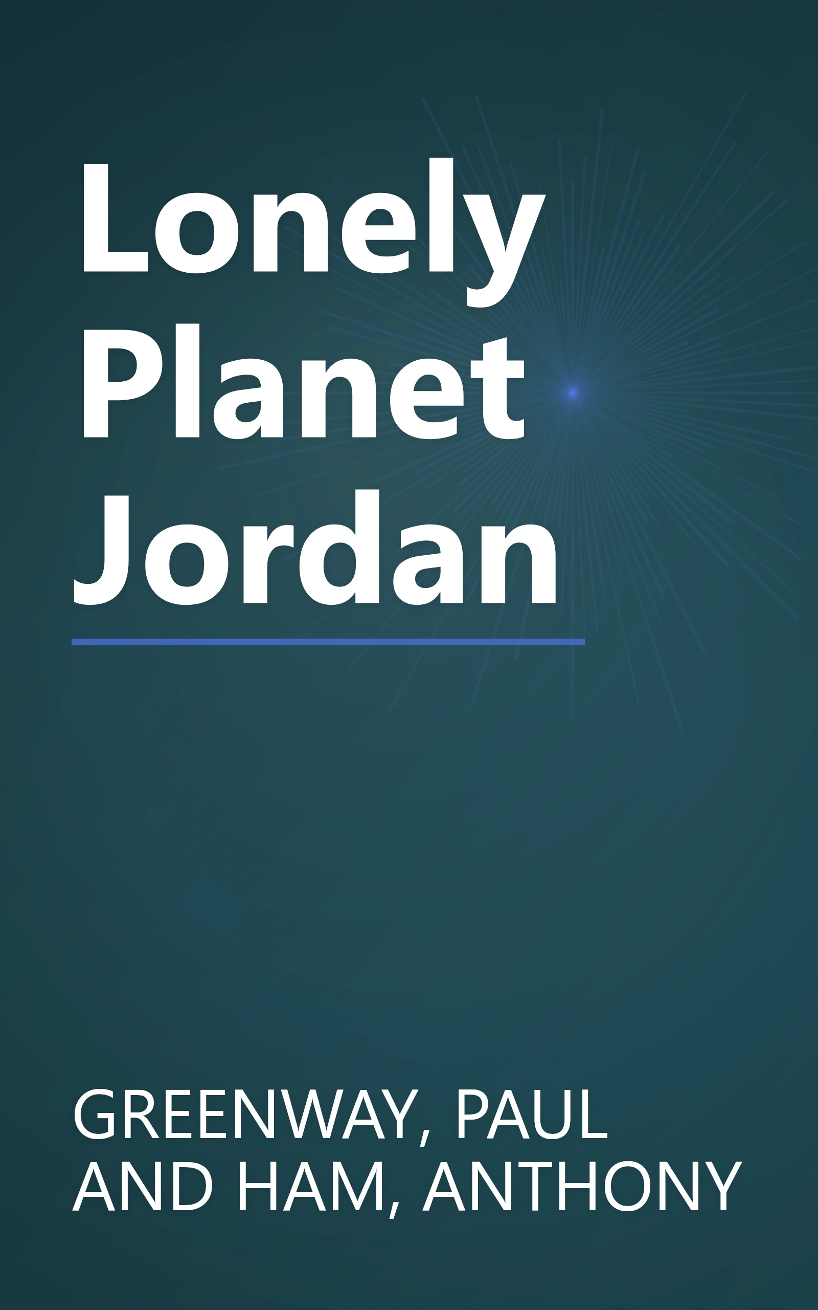 Lonely Planet Jordan book cover