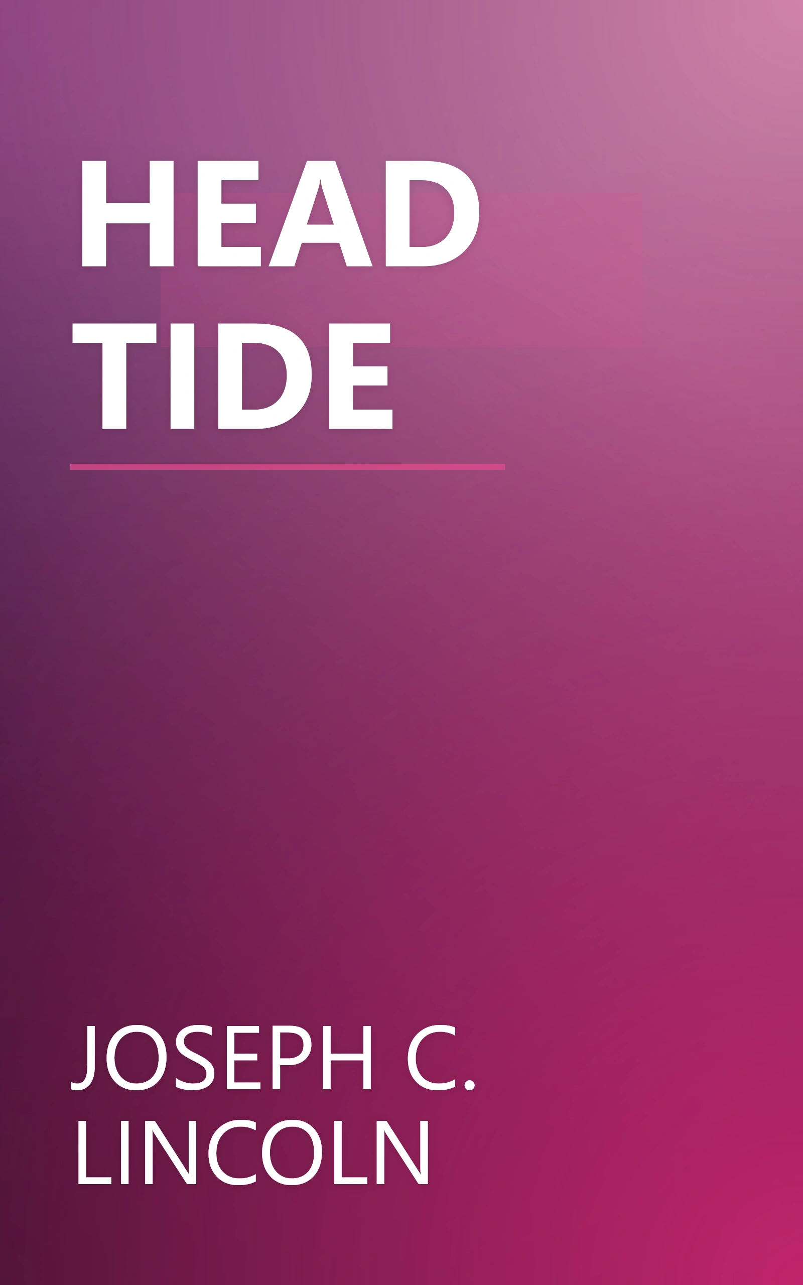 HEAD TIDE book cover
