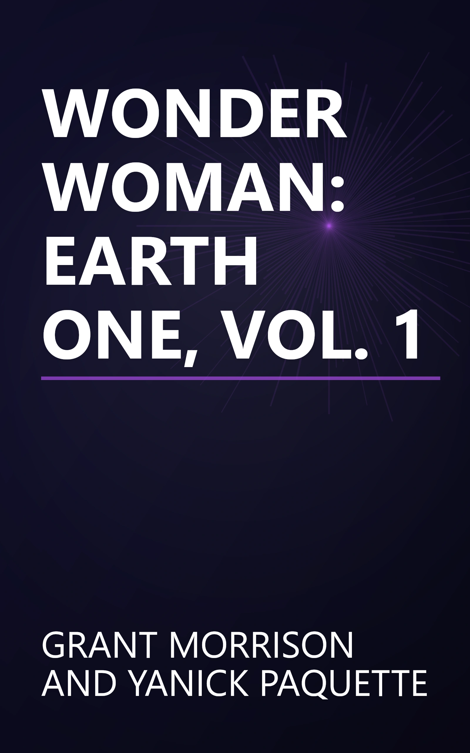 WONDER WOMAN: EARTH ONE, VOL. 1 book cover