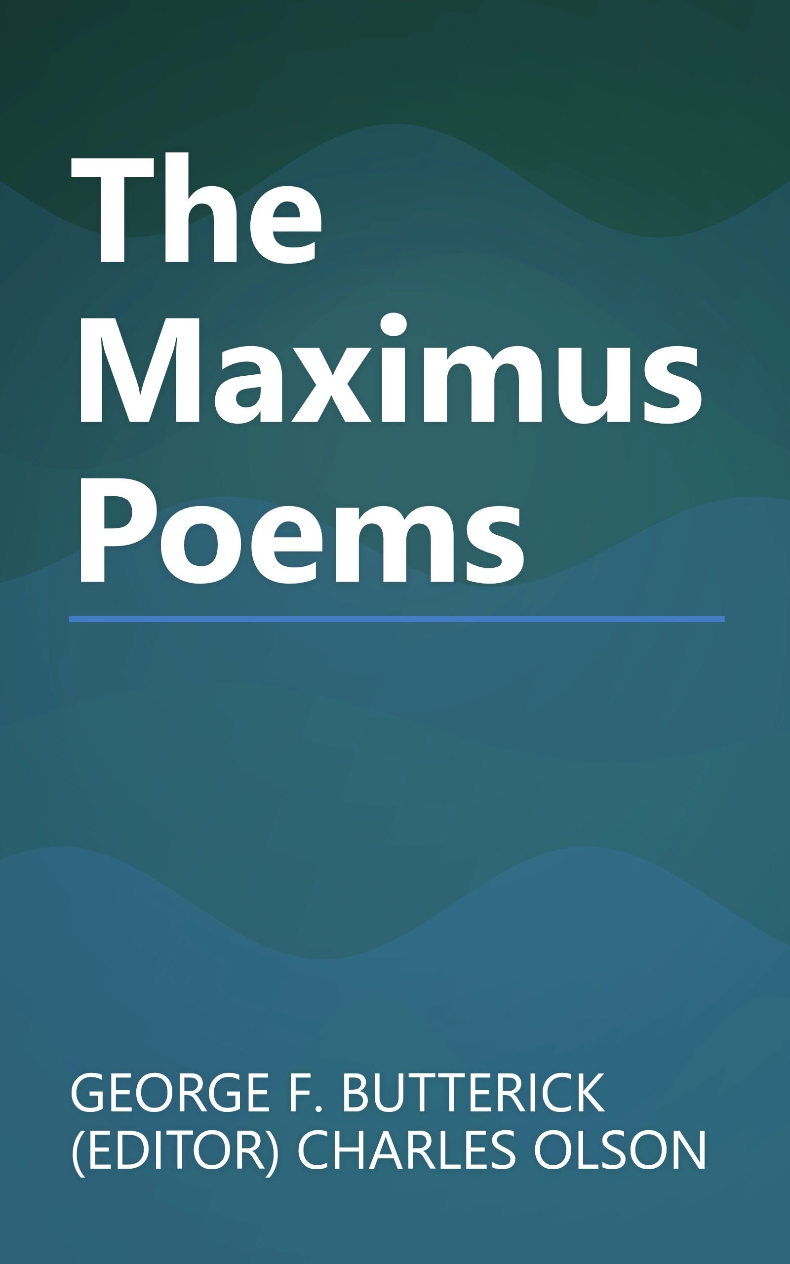 The Maximus Poems book cover