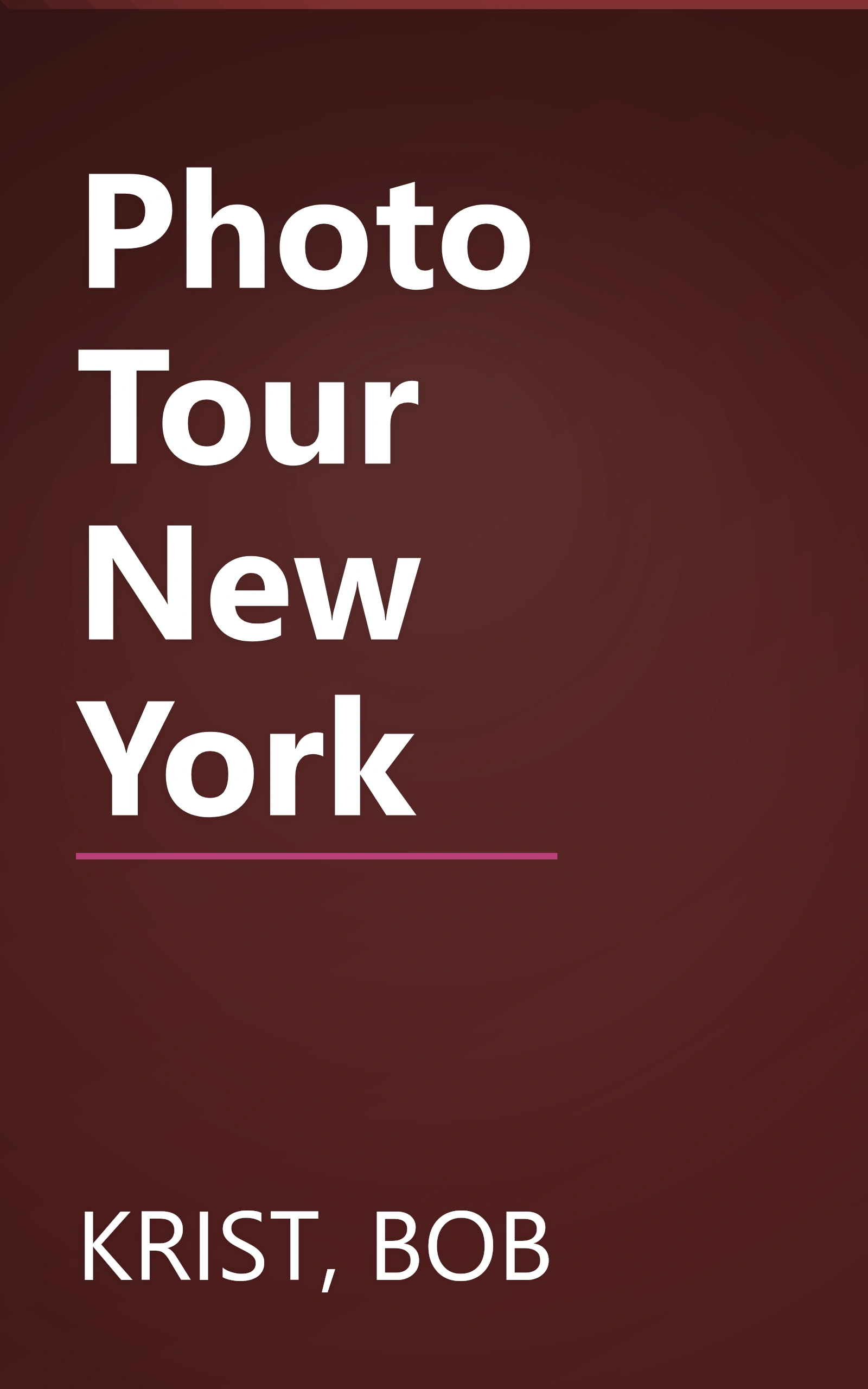 Photo Tour New York book cover
