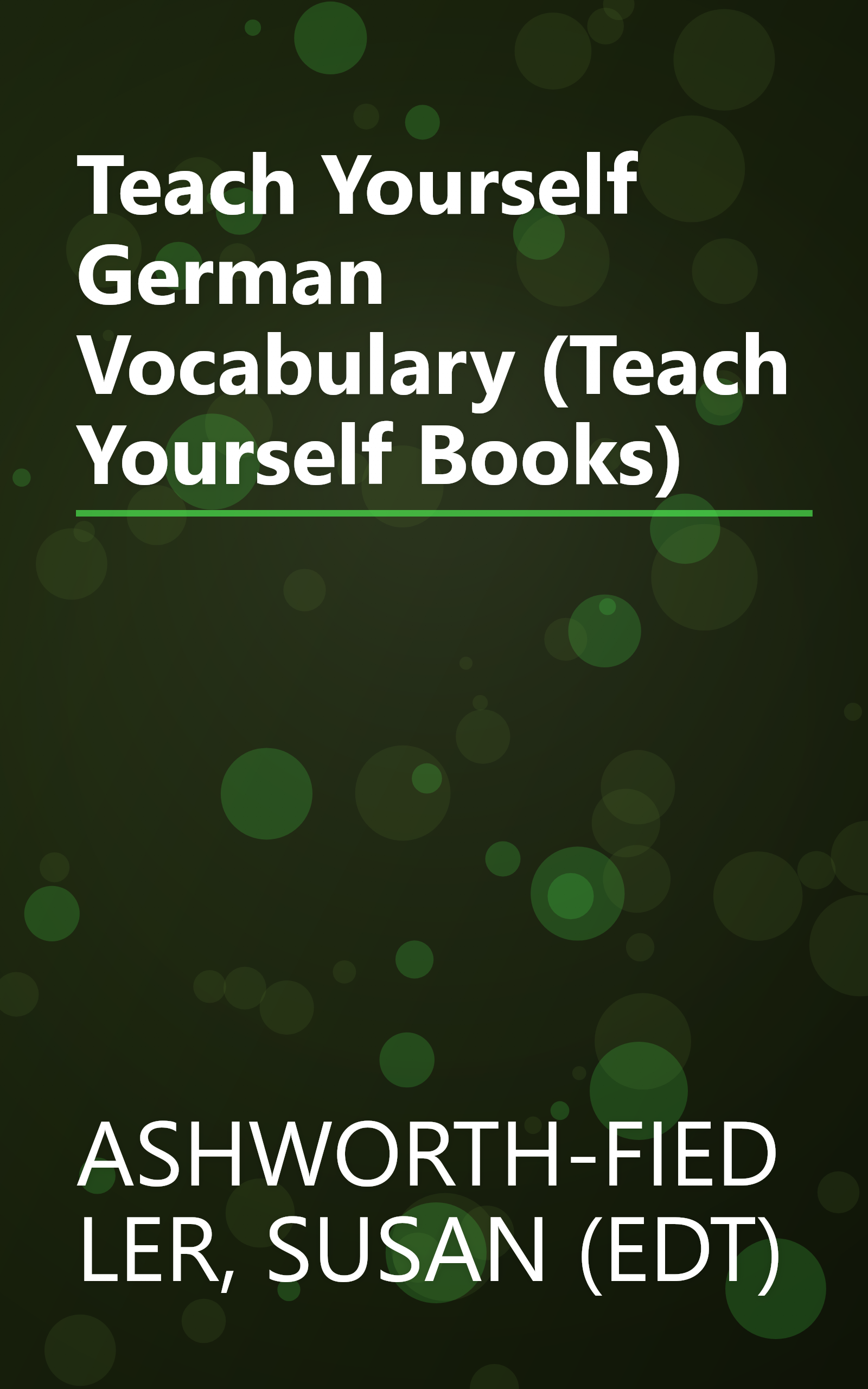 Teach Yourself German Vocabulary (Teach Yourself Books) book cover