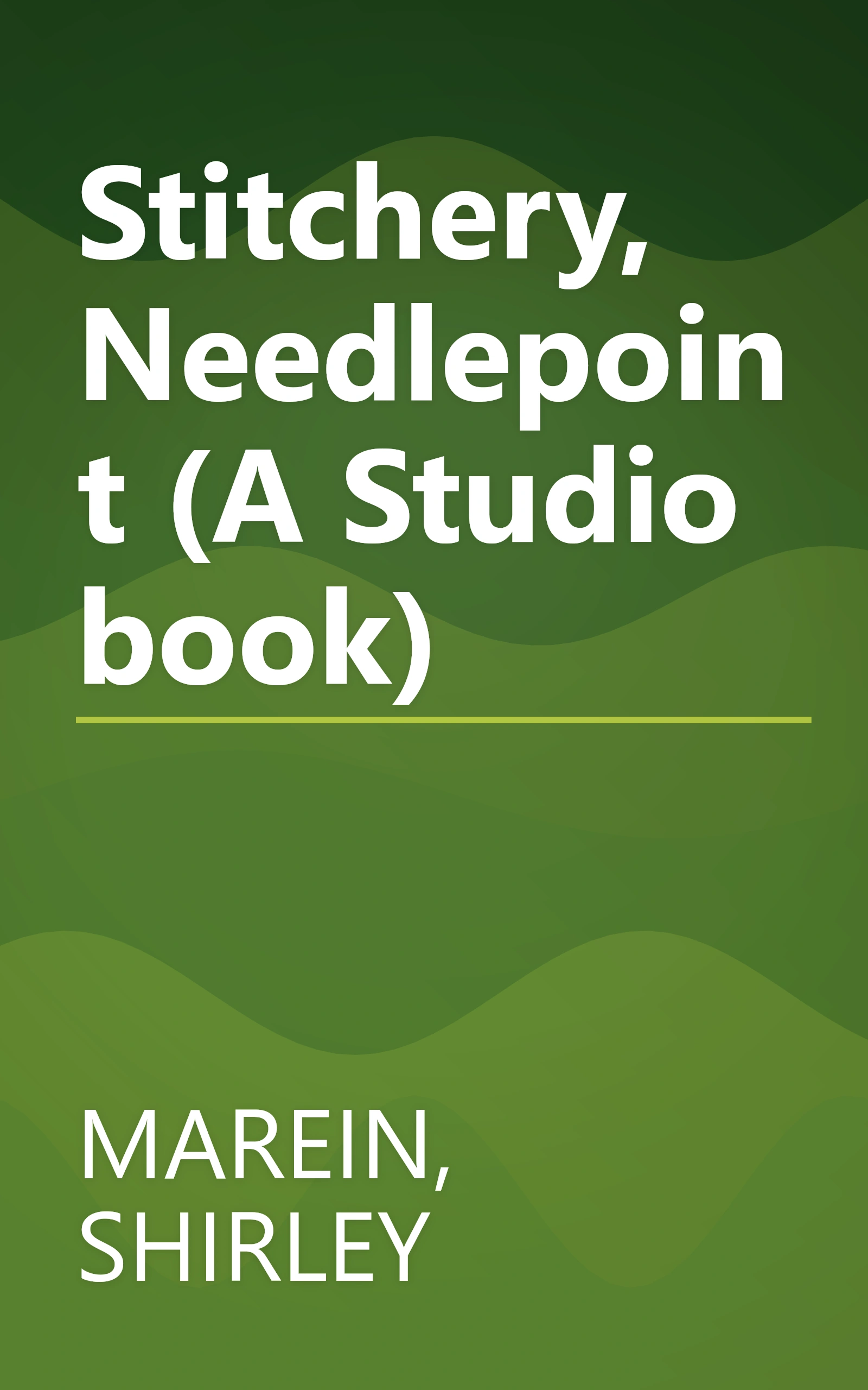 Stitchery, Needlepoint (A Studio book) book cover