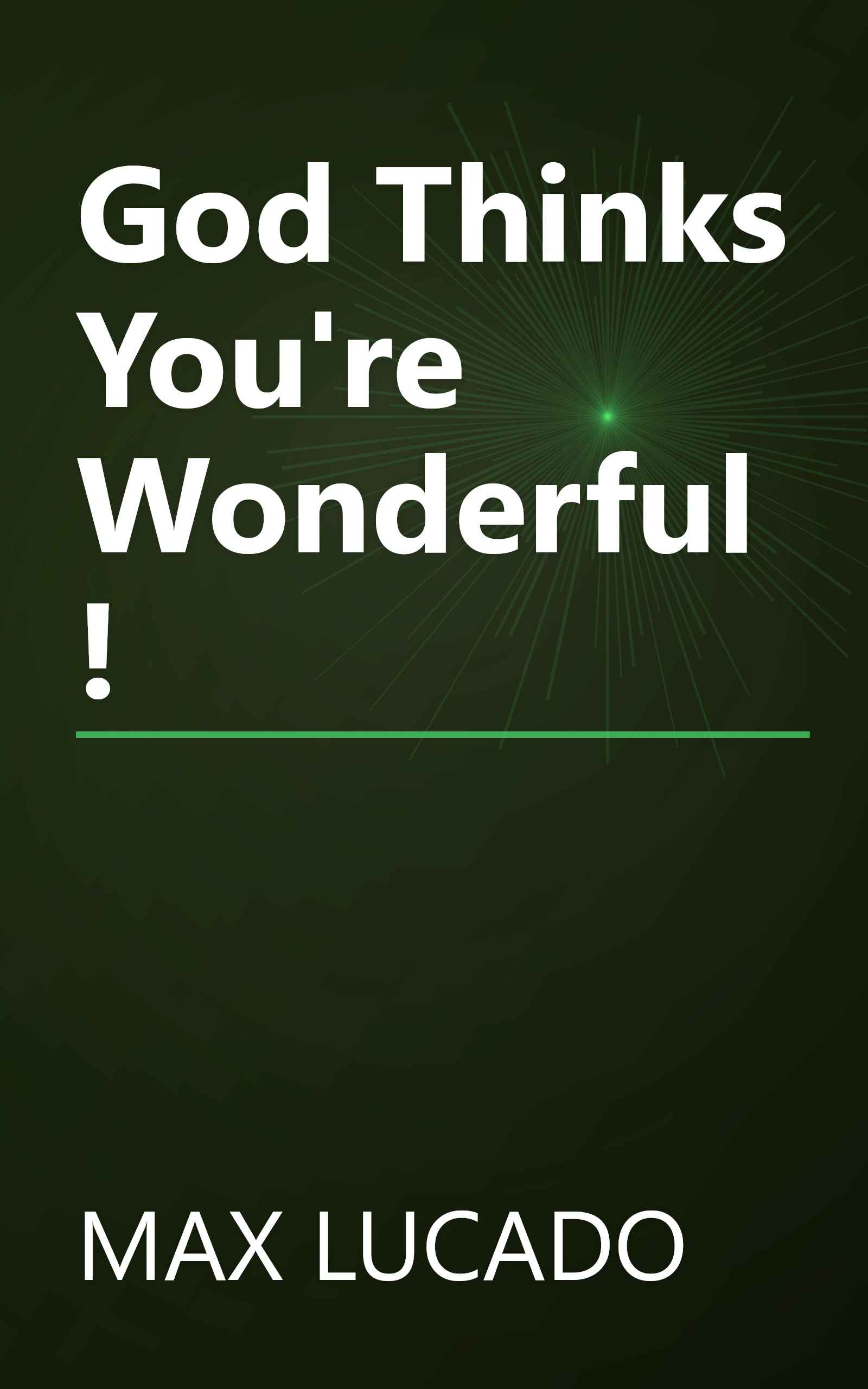 God Thinks You're Wonderful! book cover