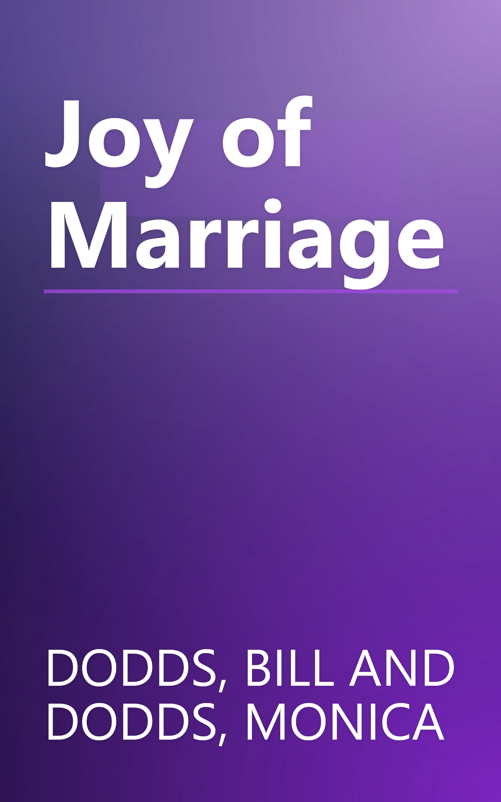 Joy of Marriage book cover