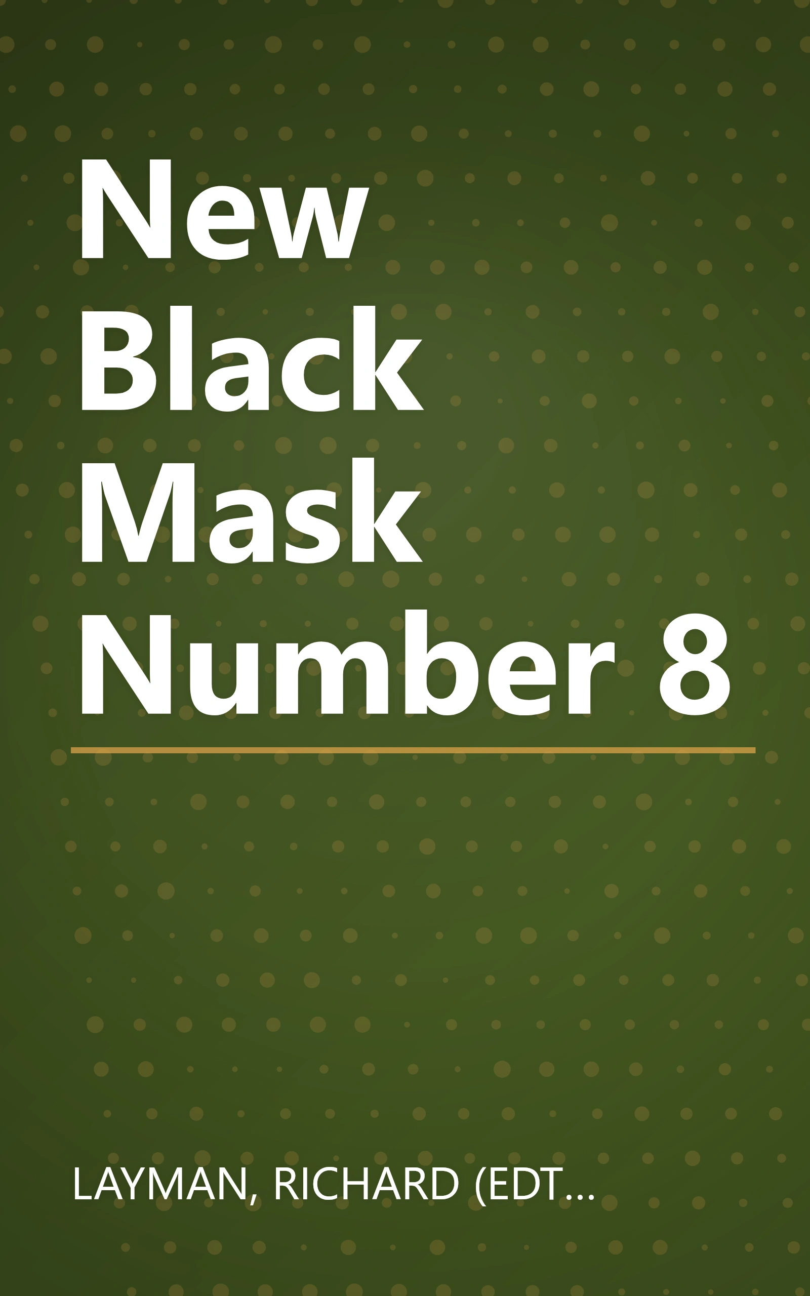New Black Mask Number 8 book cover