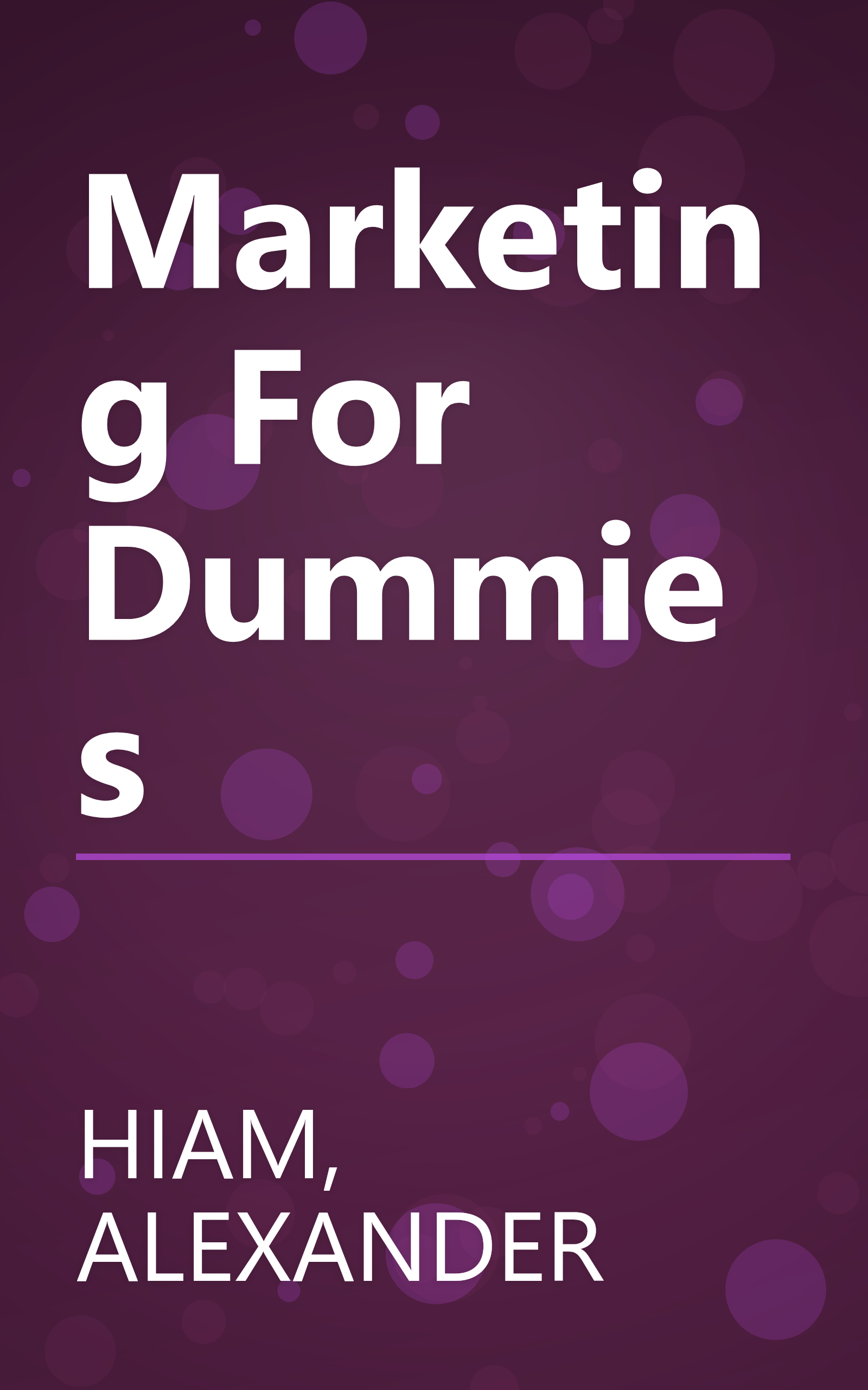 Marketing For Dummies book cover
