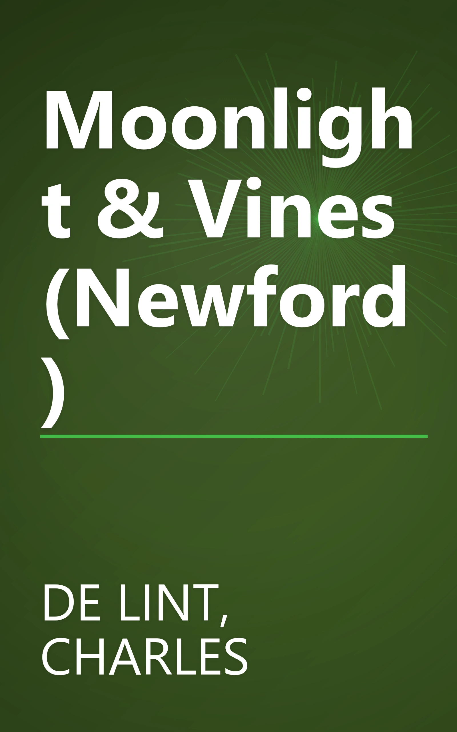 Moonlight & Vines (Newford) book cover