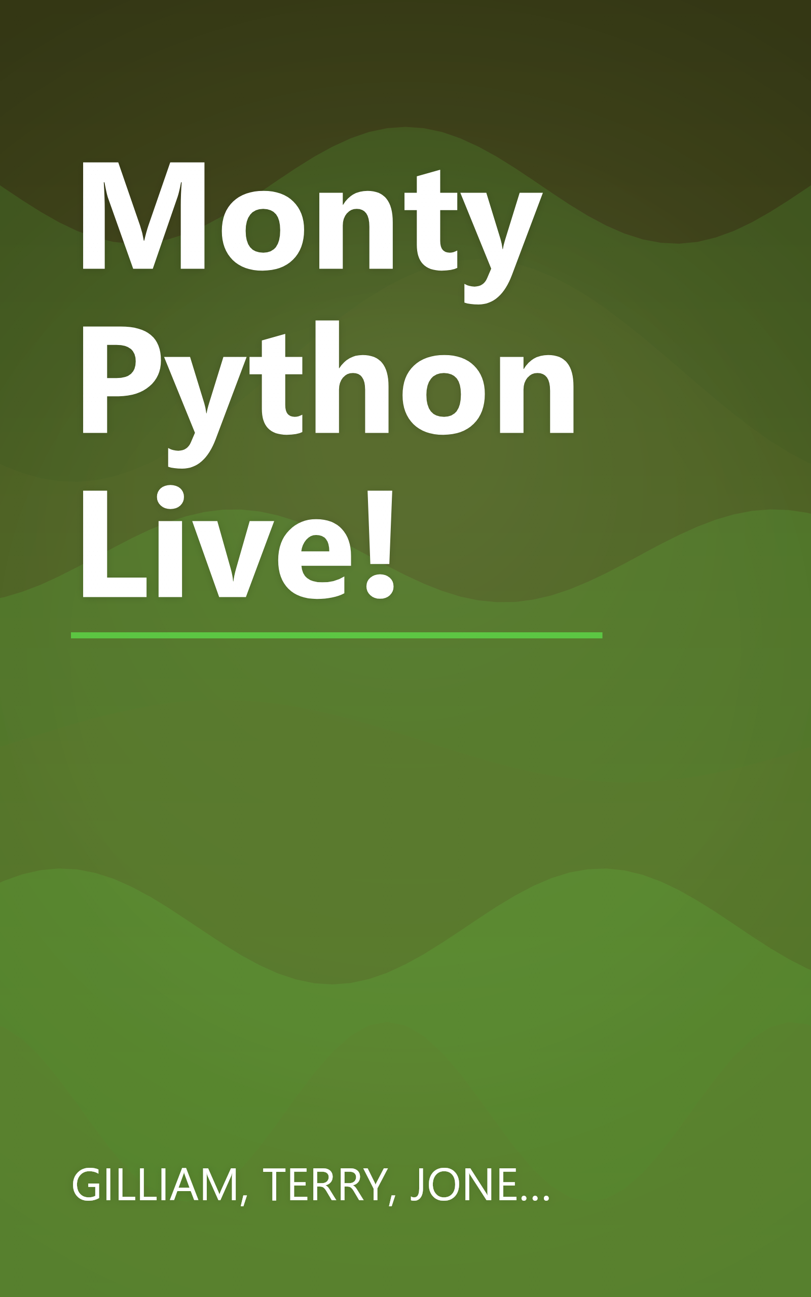 Monty Python Live! book cover